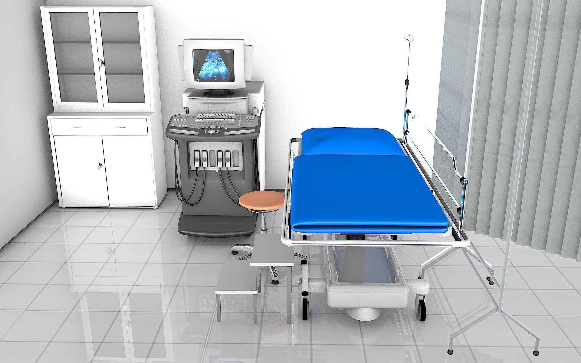 Ultrasound Room - 3D Model by Pictorer