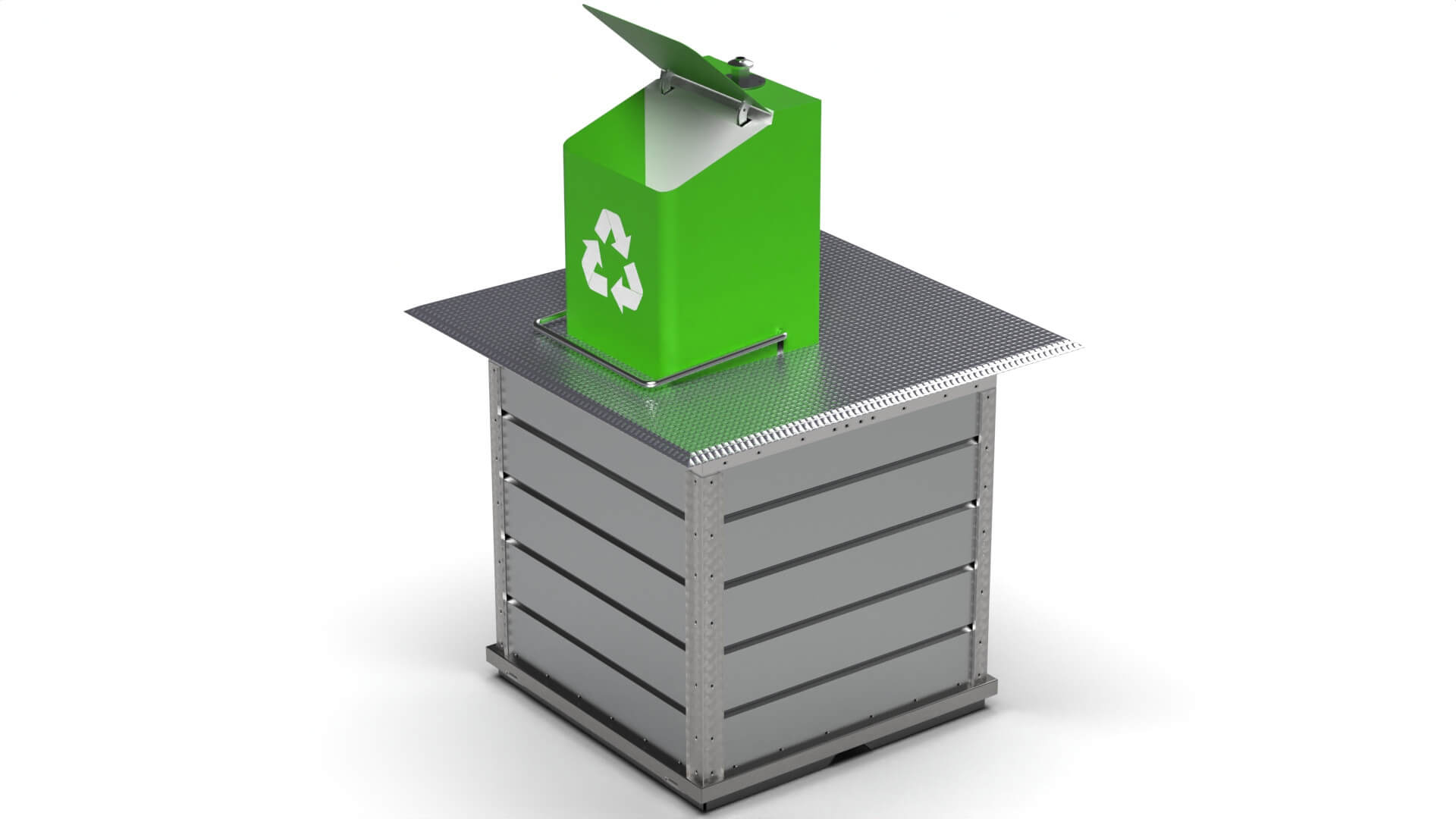 Underground Waste Container - 3D Model by Pictorer