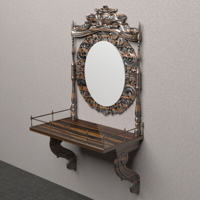 Wall Console 8K - 3D Model by Pictorer