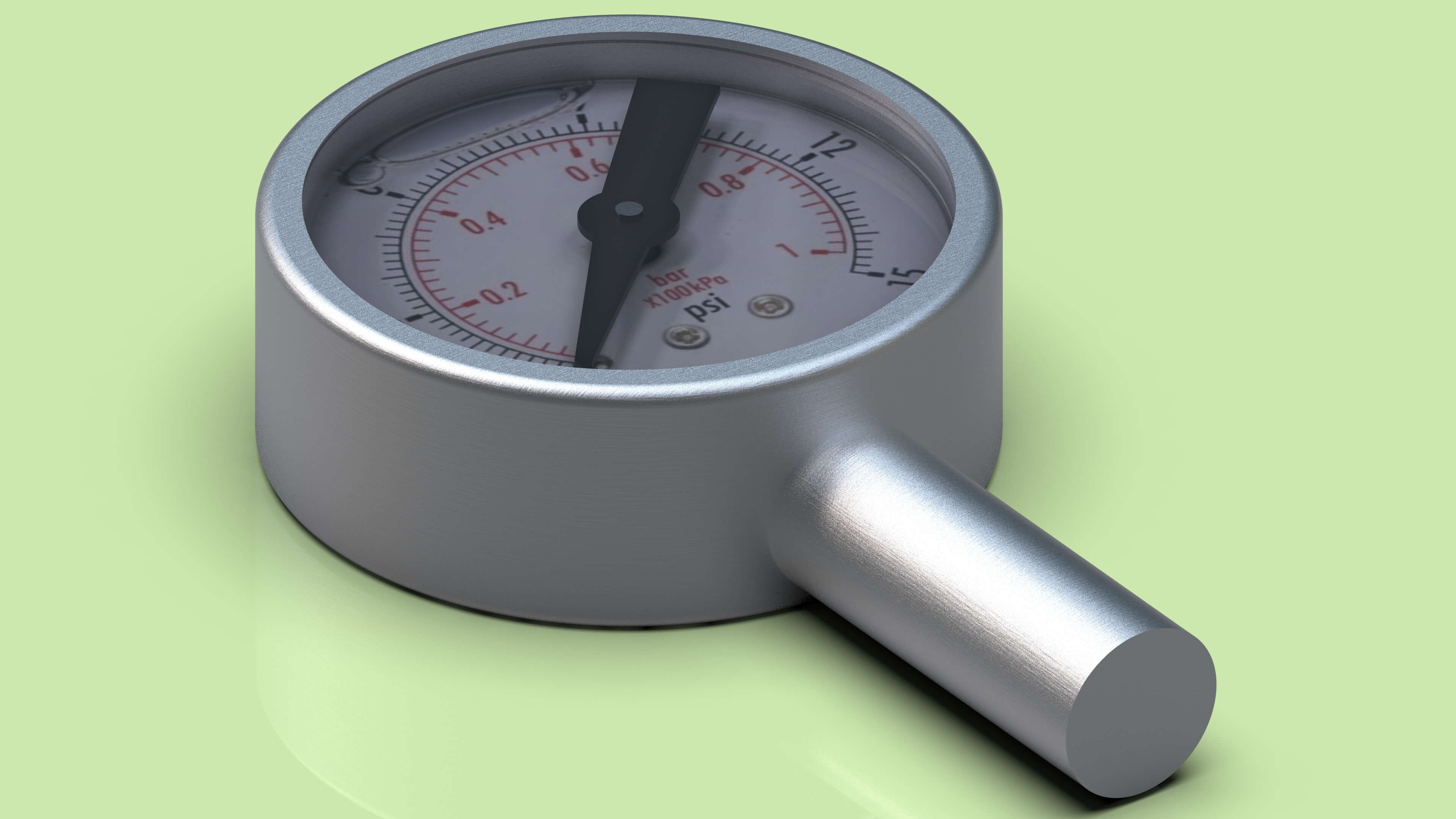 Water Pressure Gage - 3D Model by Pictorer
