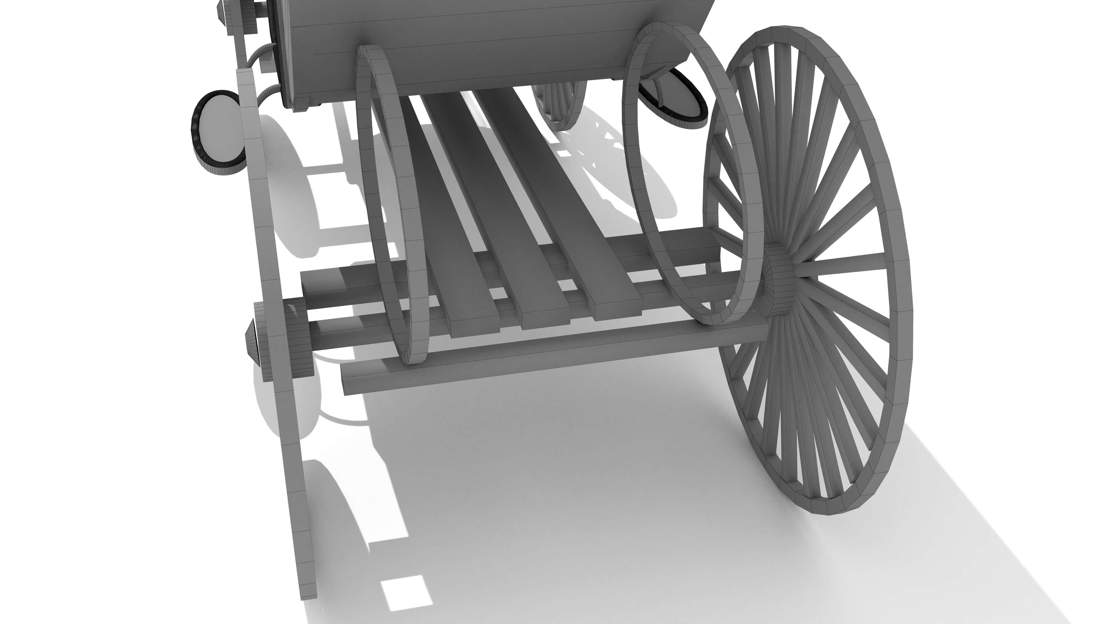 Western Wagon - 3D Model by Pictorer