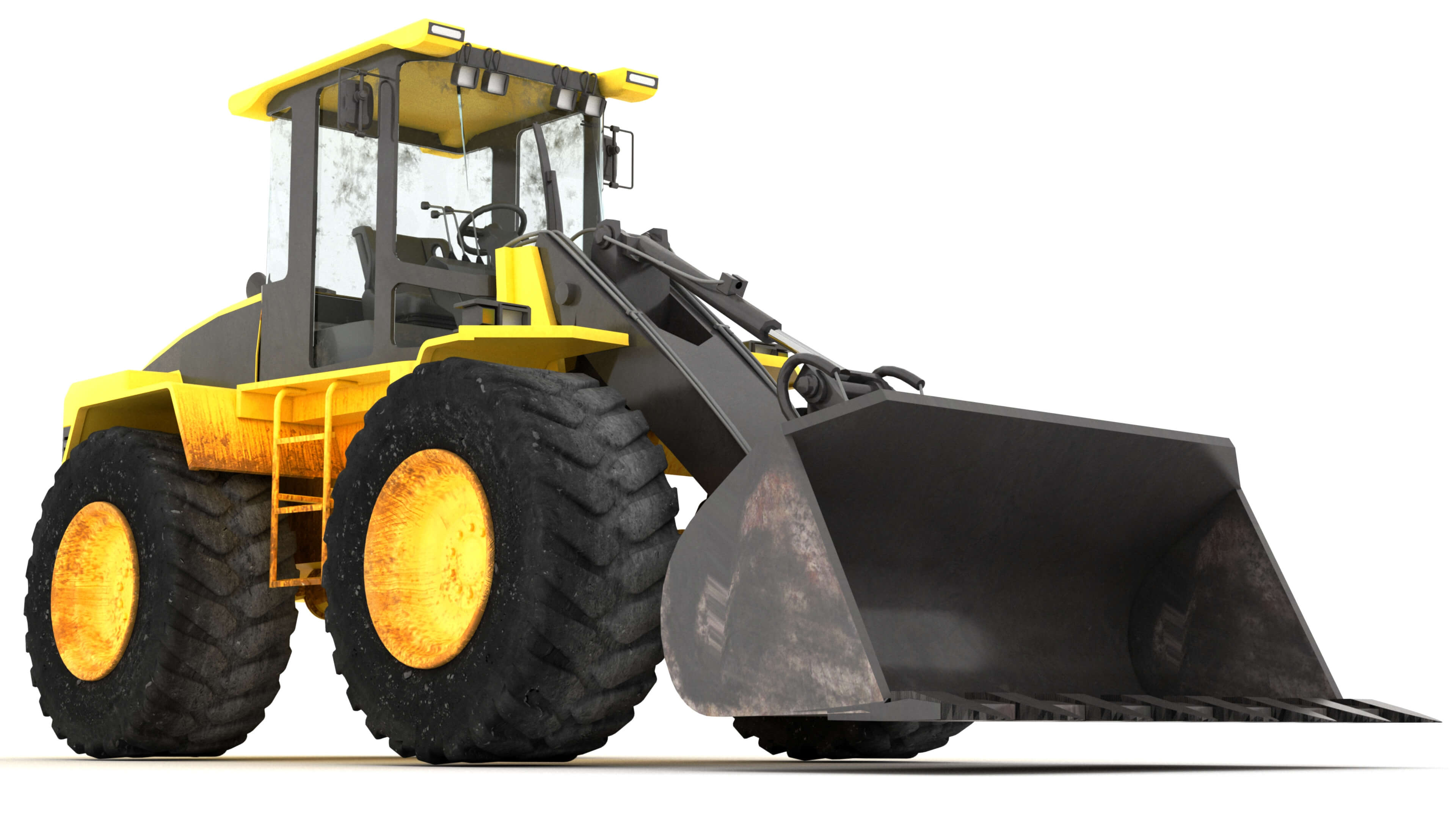 Wheel Loader 4K - 3D Model by Pictorer