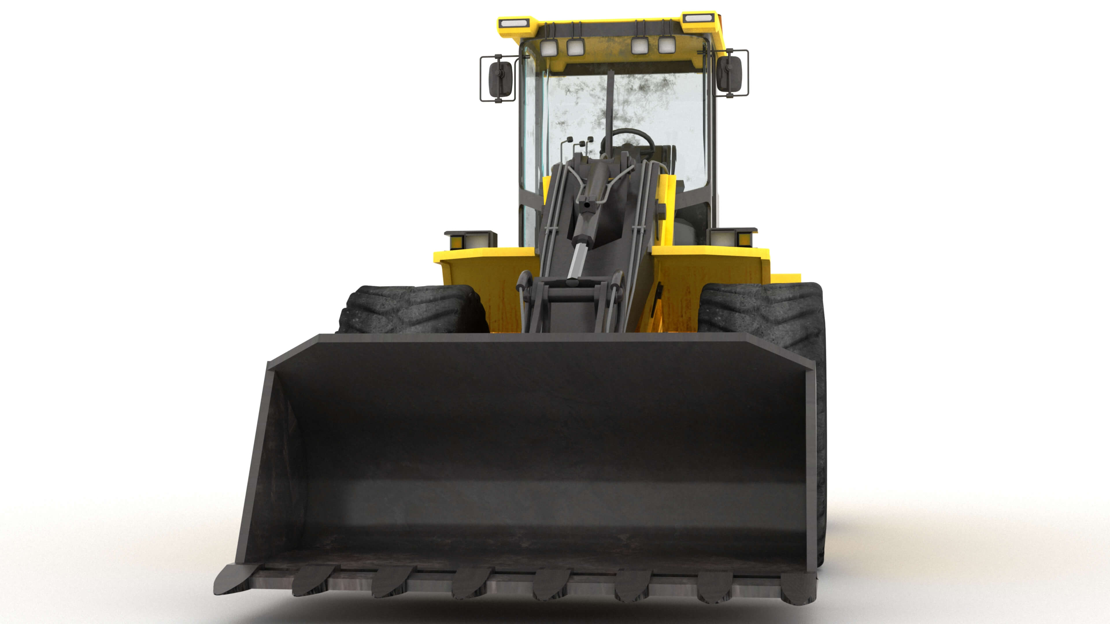 Wheel Loader 4K - 3D Model by Pictorer