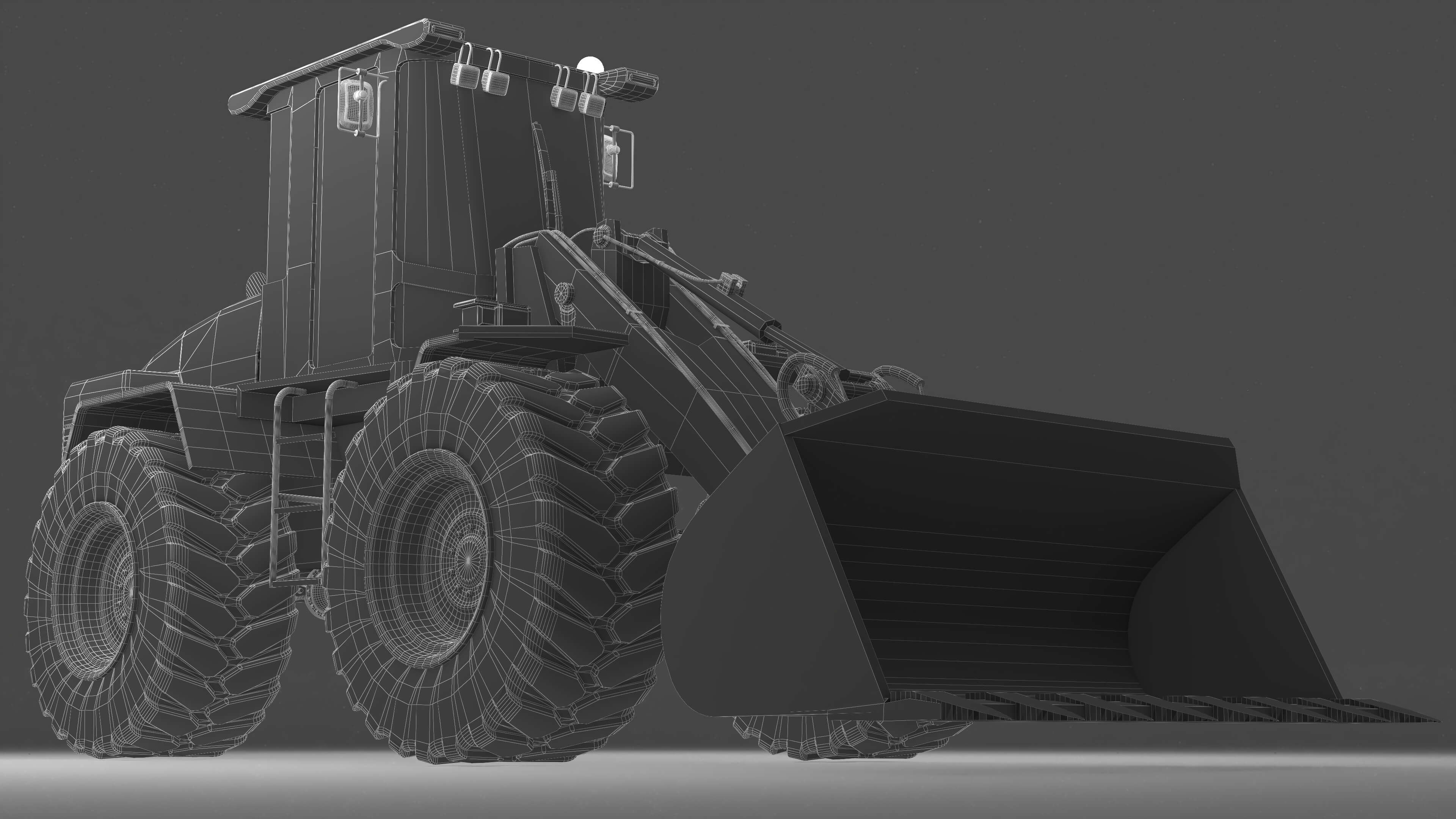 Wheel Loader 4K - 3D Model by Pictorer