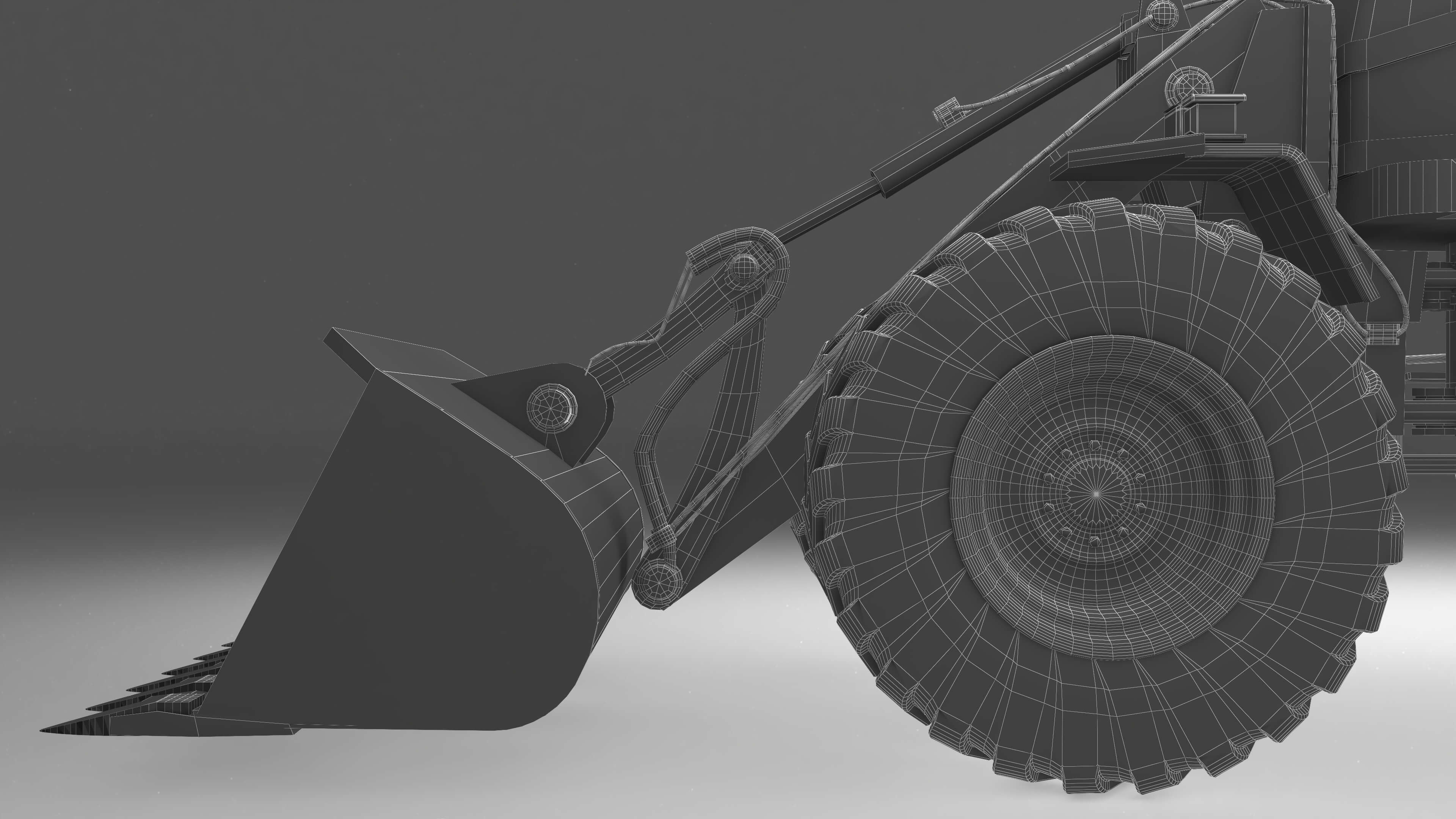 Wheel Loader 4K - 3D Model by Pictorer