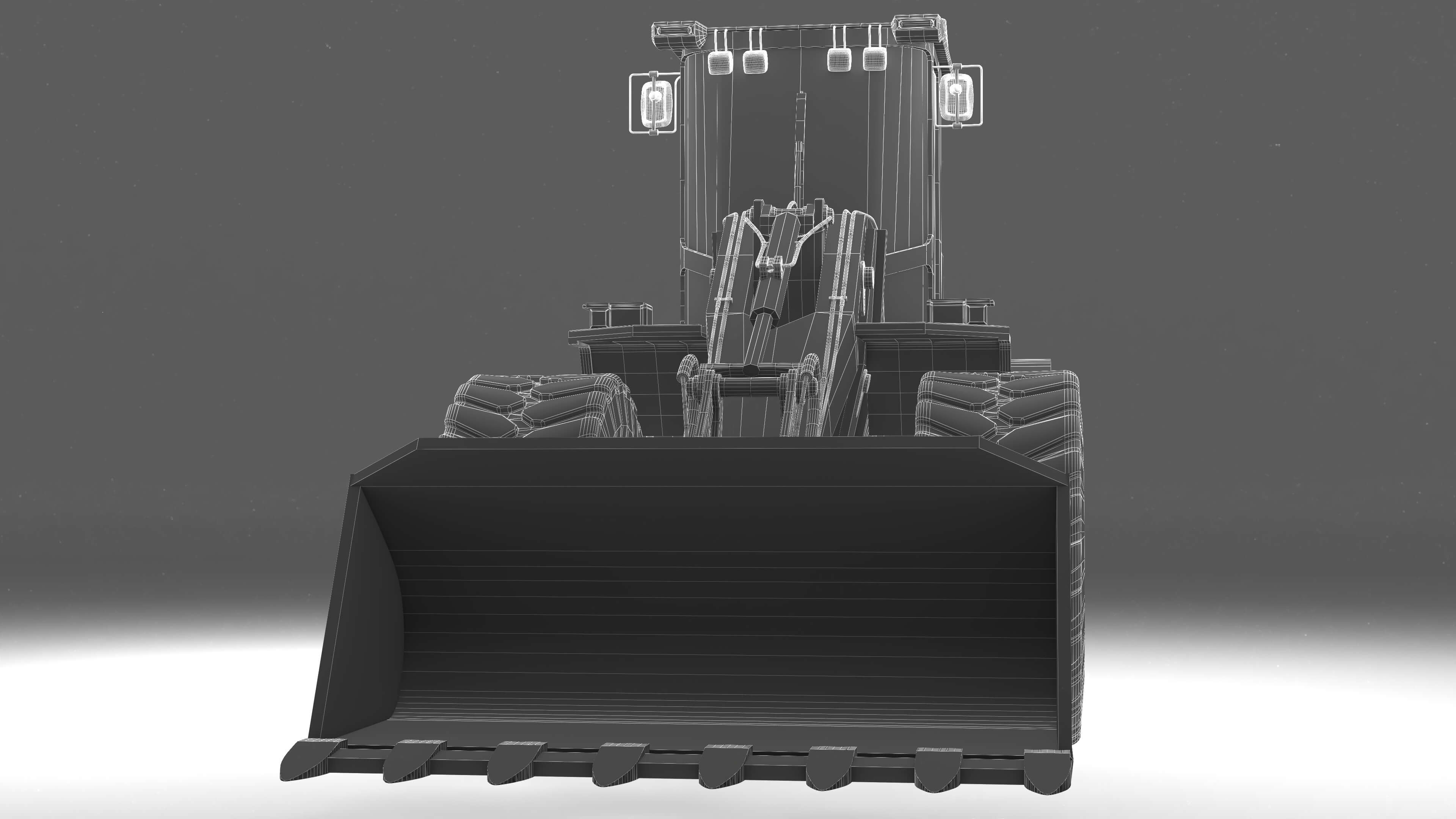 Wheel Loader 4K - 3D Model by Pictorer