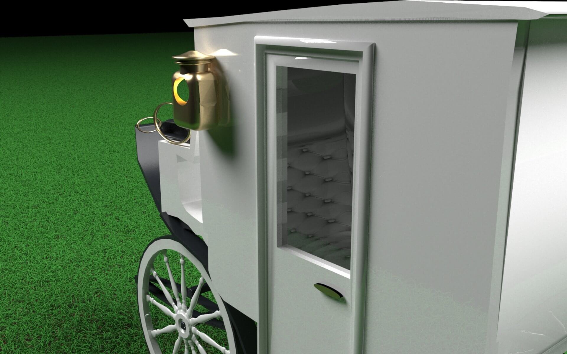 White Lady Carriage - 3D Model by Pictorer