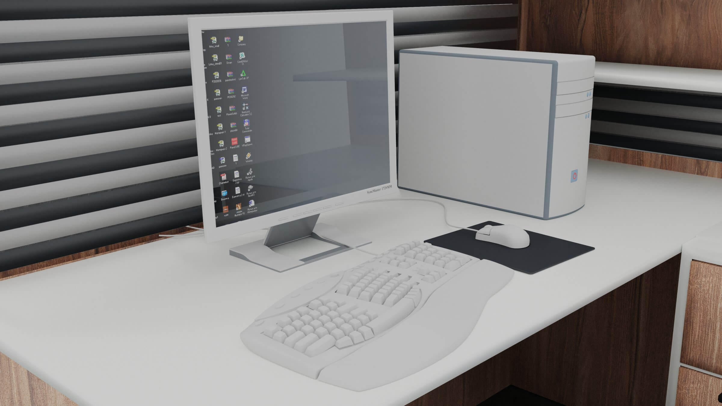 Office Workstation 4K - 3D Model by Pictorer
