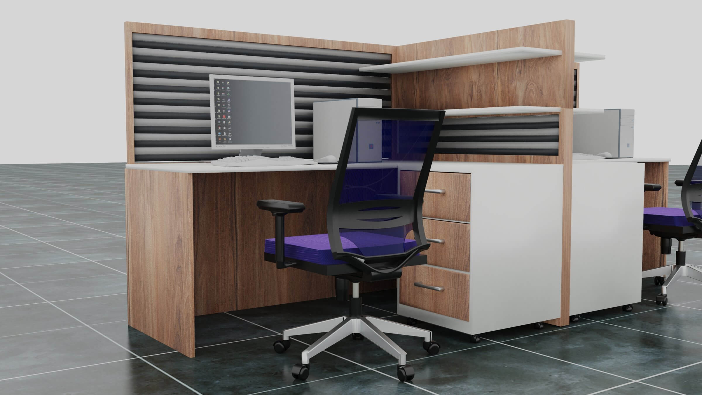 Office Workstation 4K - 3D Model by Pictorer
