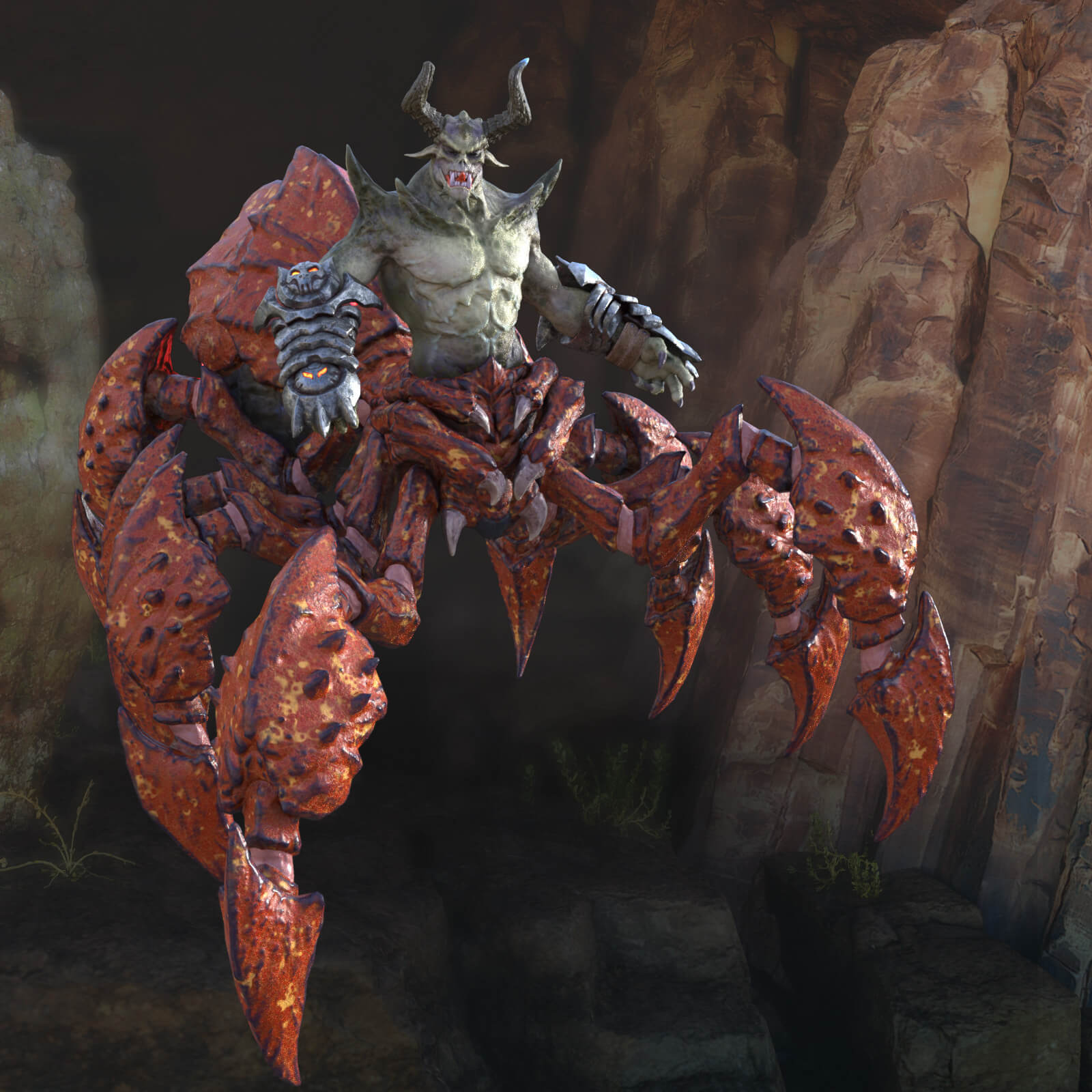 Monster Spider - 3D Model by pig_ruy