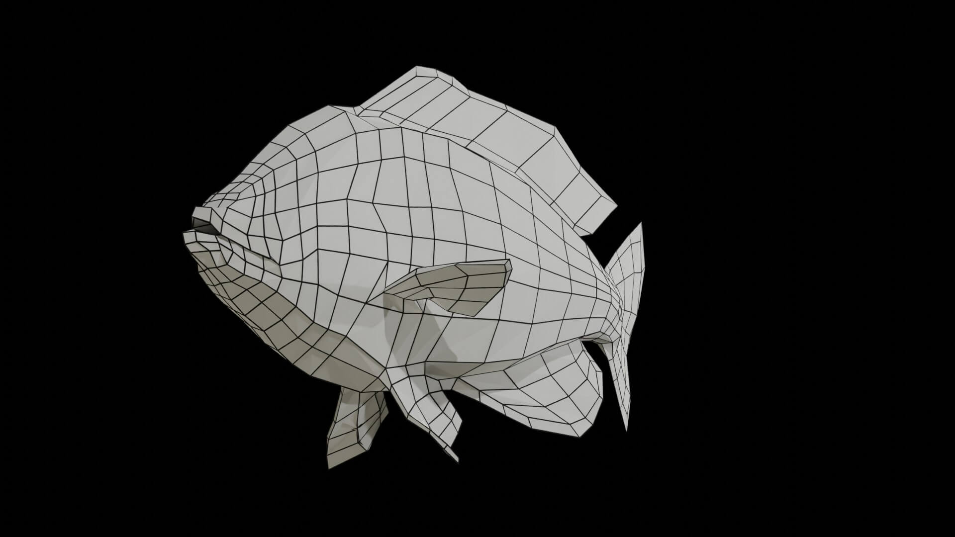 Animated Bluegill Fish - 3D Model by Pig Scales Studio