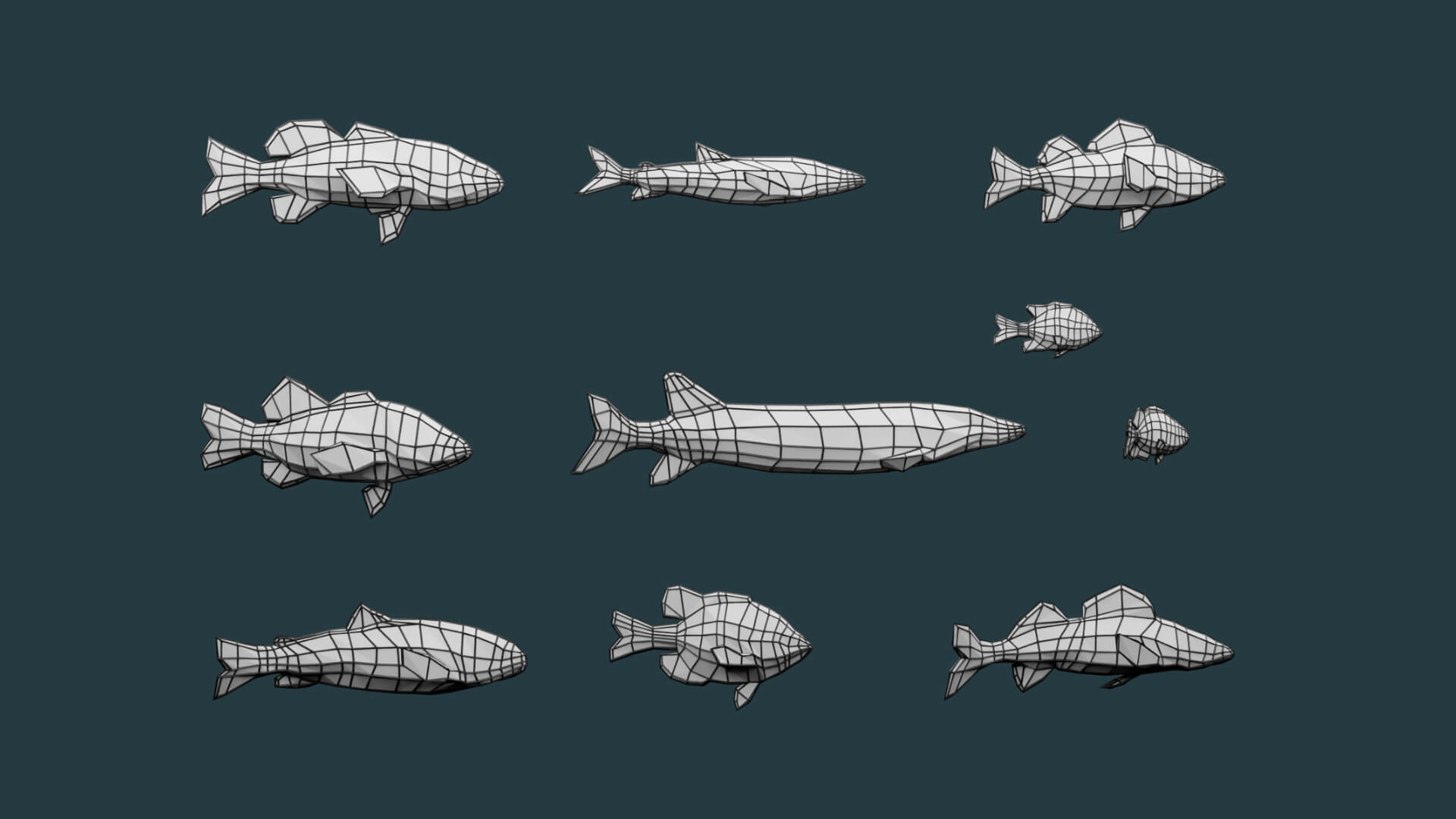 Animated Freshwater Fish - 3D Model by Pig Scales Studio