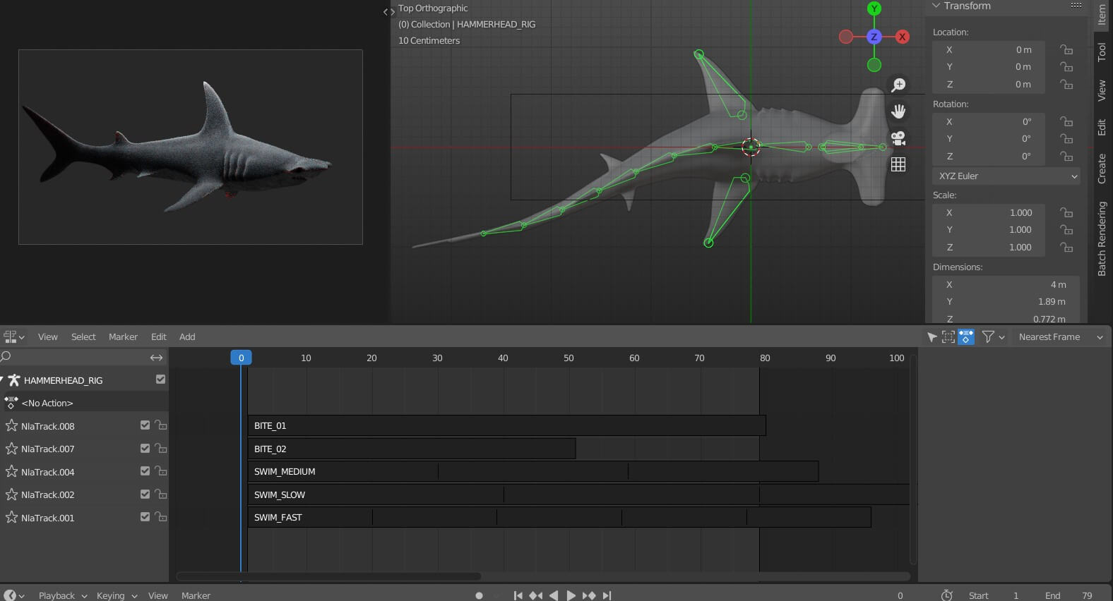 Hammerhead Shark - 3D Model by Pig Scales Studio