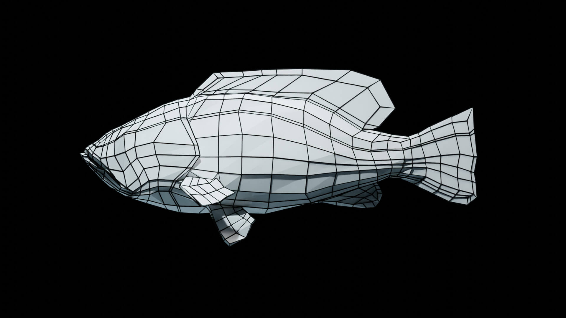 Animated Largemouth Bass - 3D Model by Pig Scales Studio