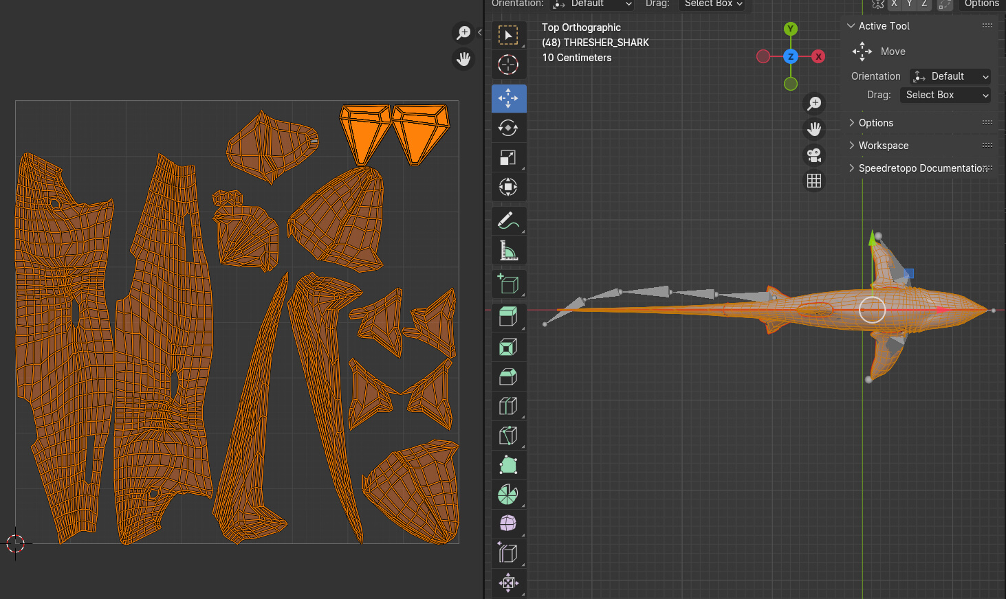 Animated Thresher Shark - Free 3D Model by Pig Scales Studio