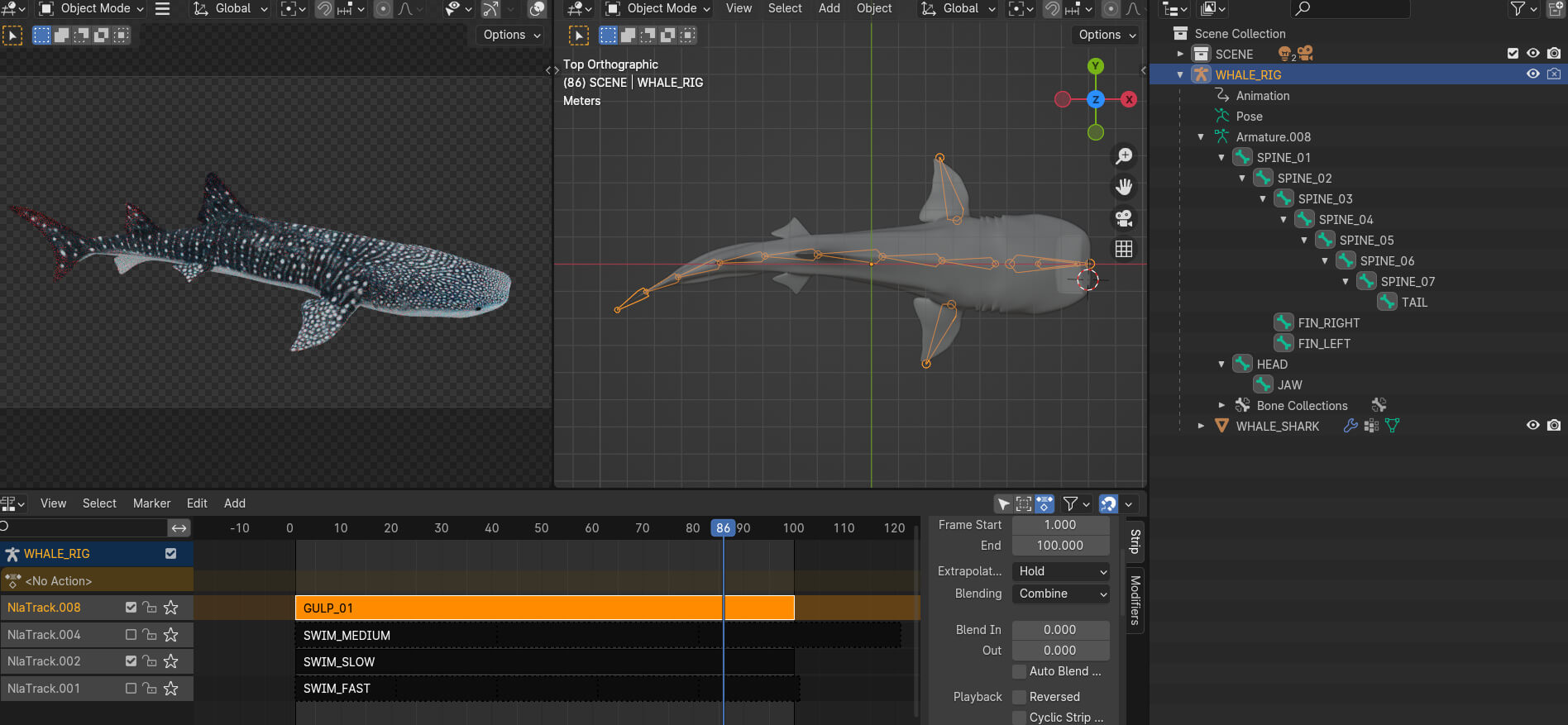 Animated Whale Shark - 3D Model by Pig Scales Studio