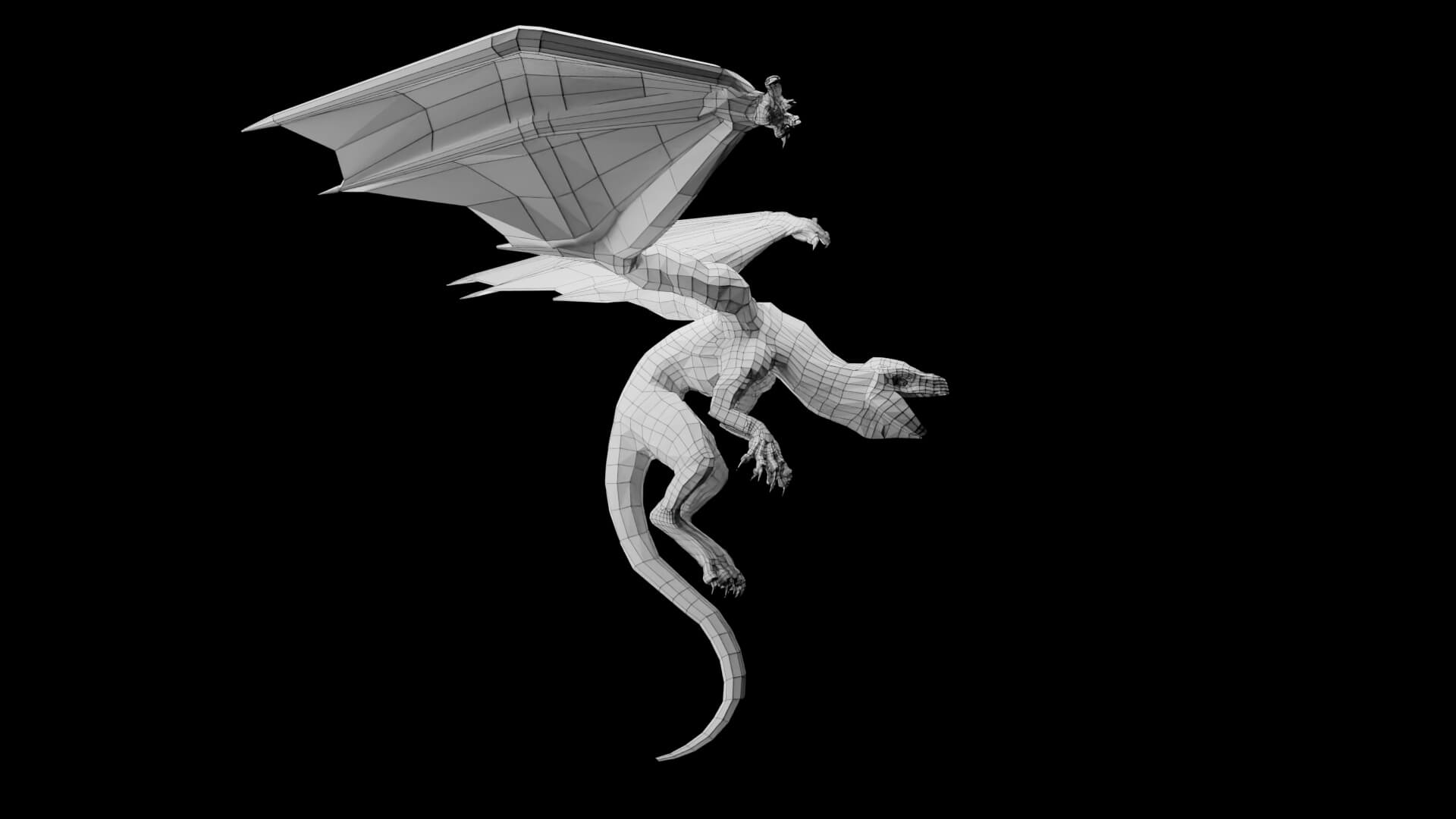 Dragon Base Mesh - 3D Model by Pig Scales Studio
