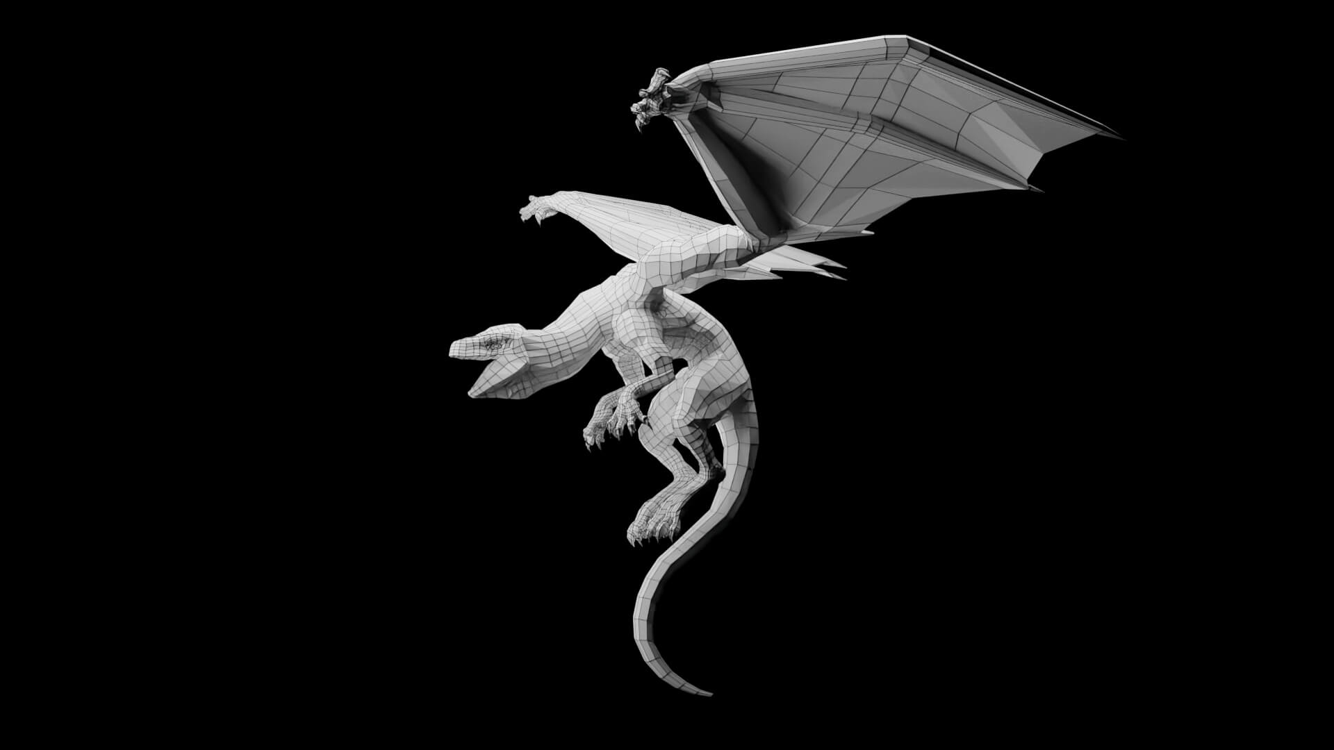 Dragon Base Mesh - 3D Model by Pig Scales Studio