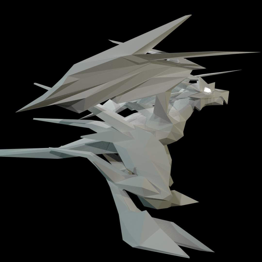 Flying Dragon - Free 3D Model by Pig Scales Studio