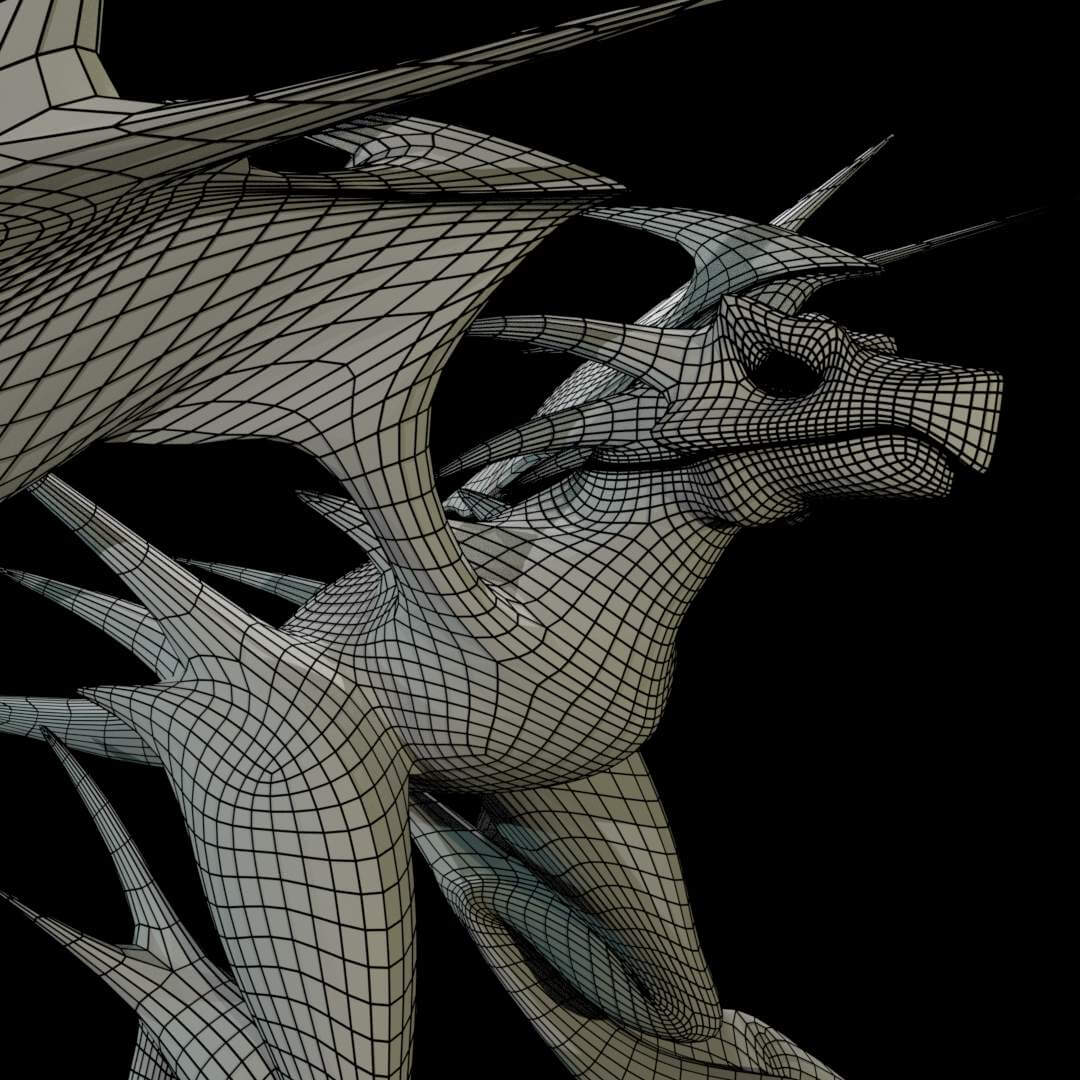 Flying Dragon - Free 3D Model by Pig Scales Studio