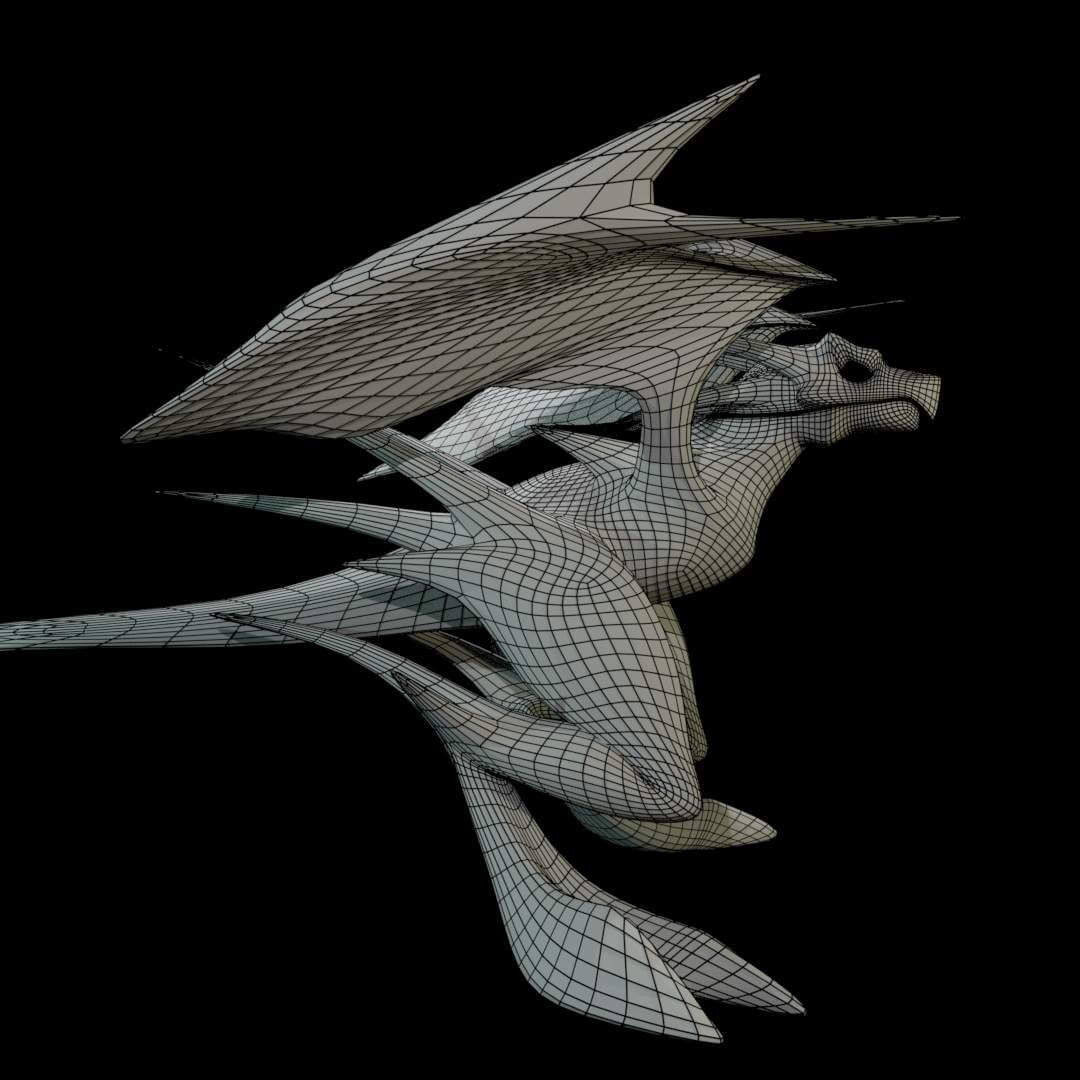 Flying Dragon - Free 3D Model by Pig Scales Studio