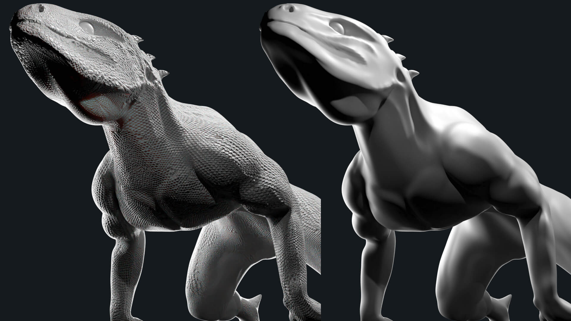 Iguana Dragon - 3D Model by Pig Scales Studio
