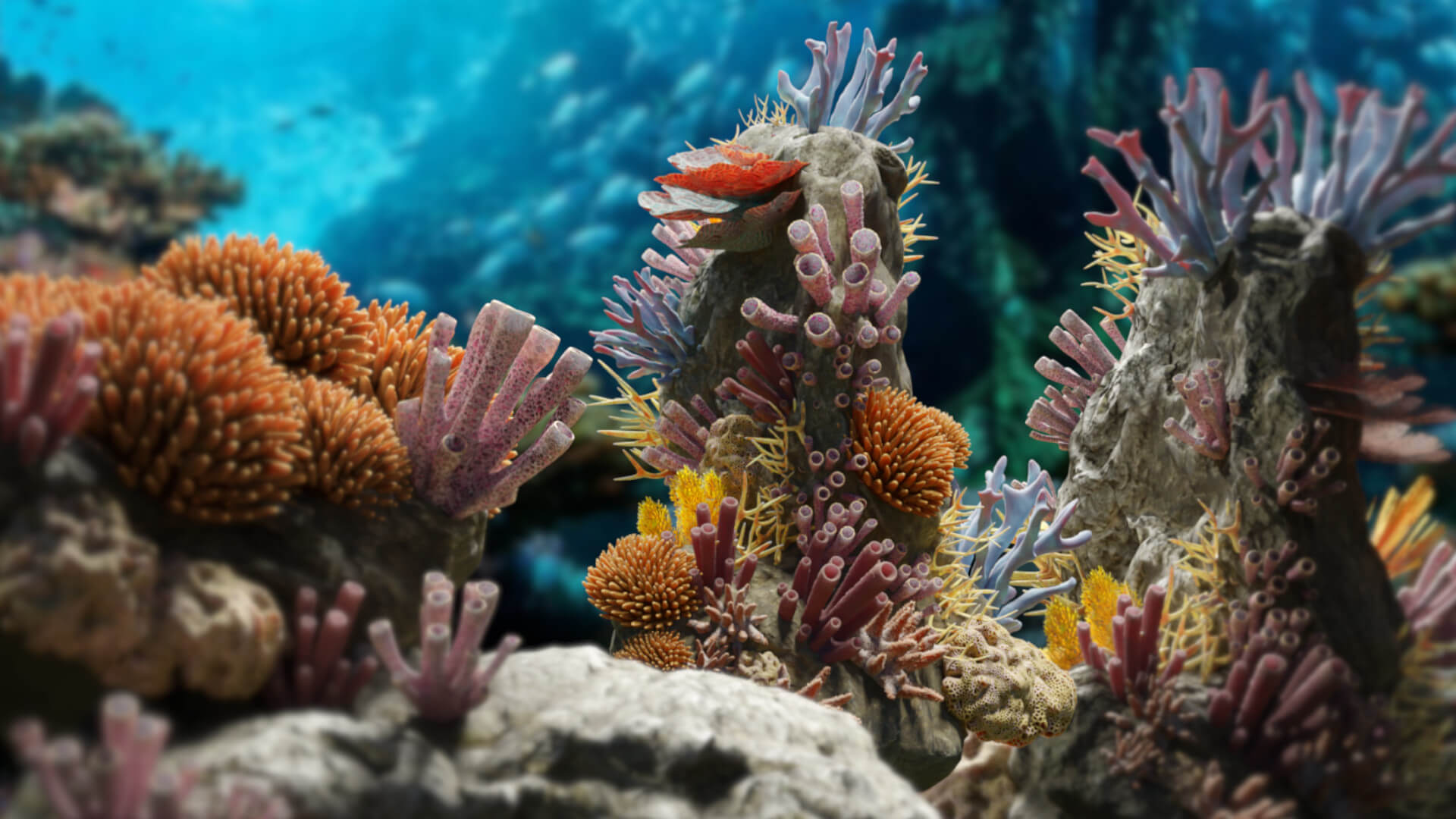 Low Poly Coral Pack - 3D Model by Pig Scales Studio