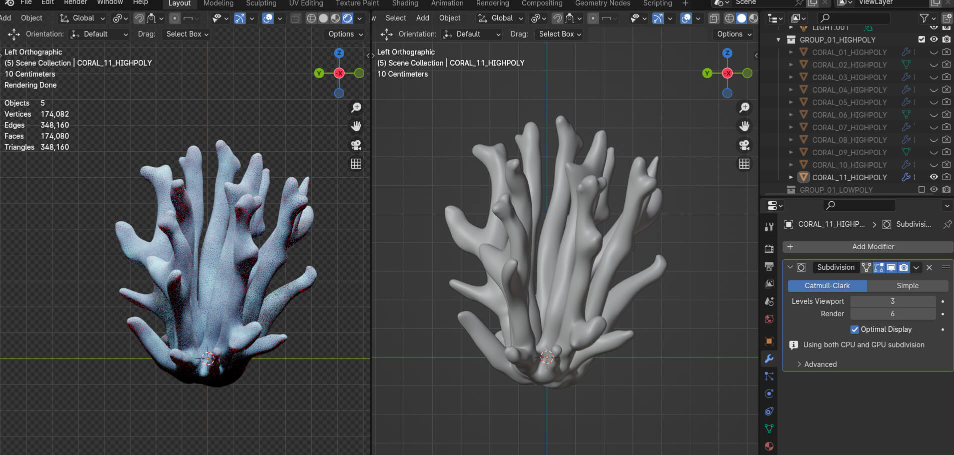 Low Poly Coral Pack - 3D Model by Pig Scales Studio