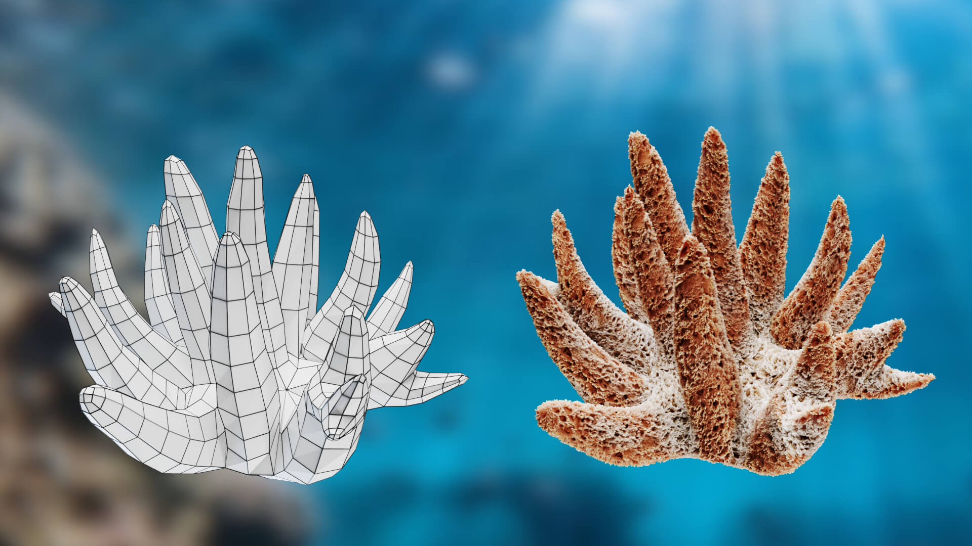 Low Poly Coral Pack - 3D Model by Pig Scales Studio