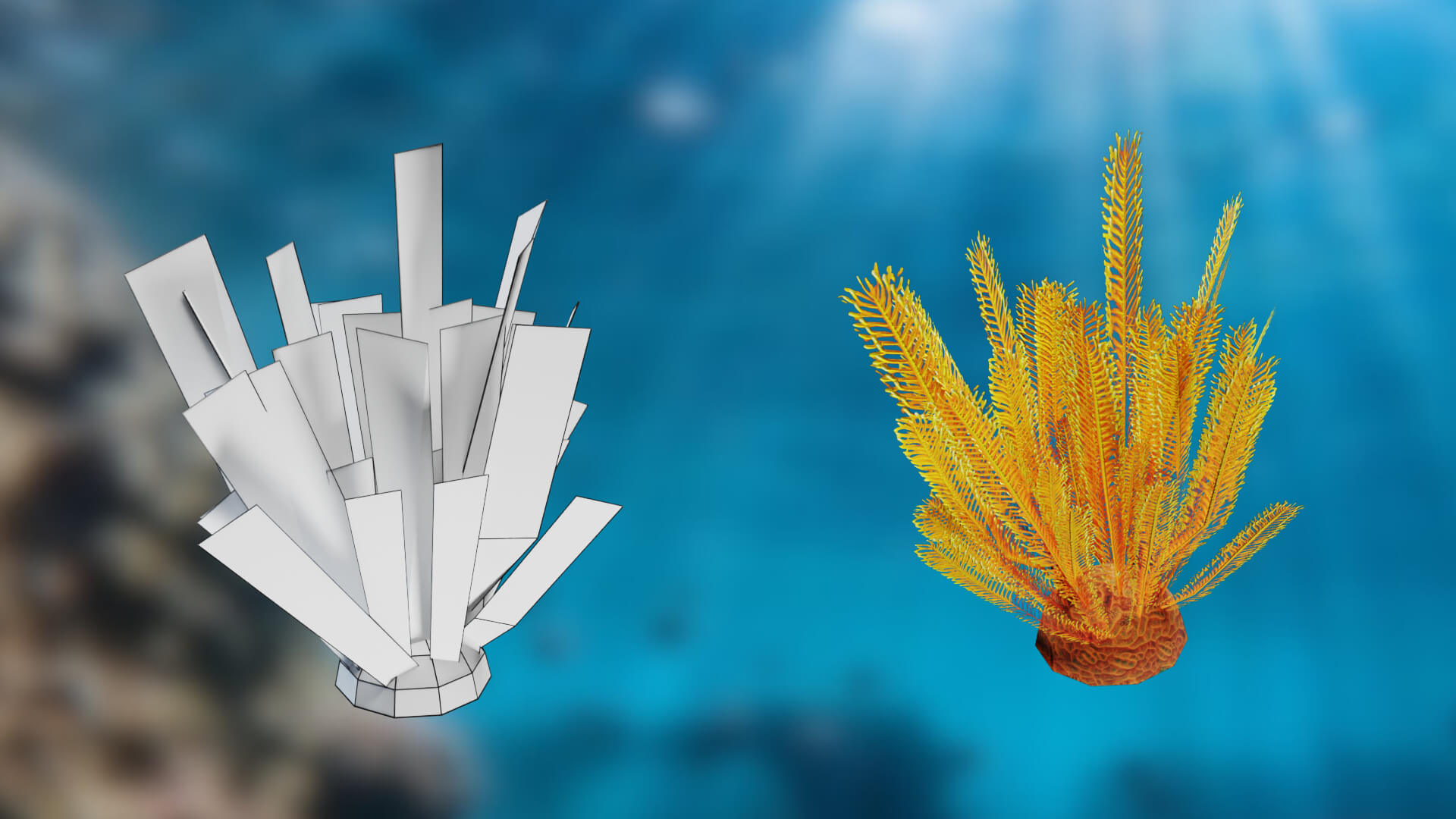 Low Poly Coral Pack - 3D Model by Pig Scales Studio