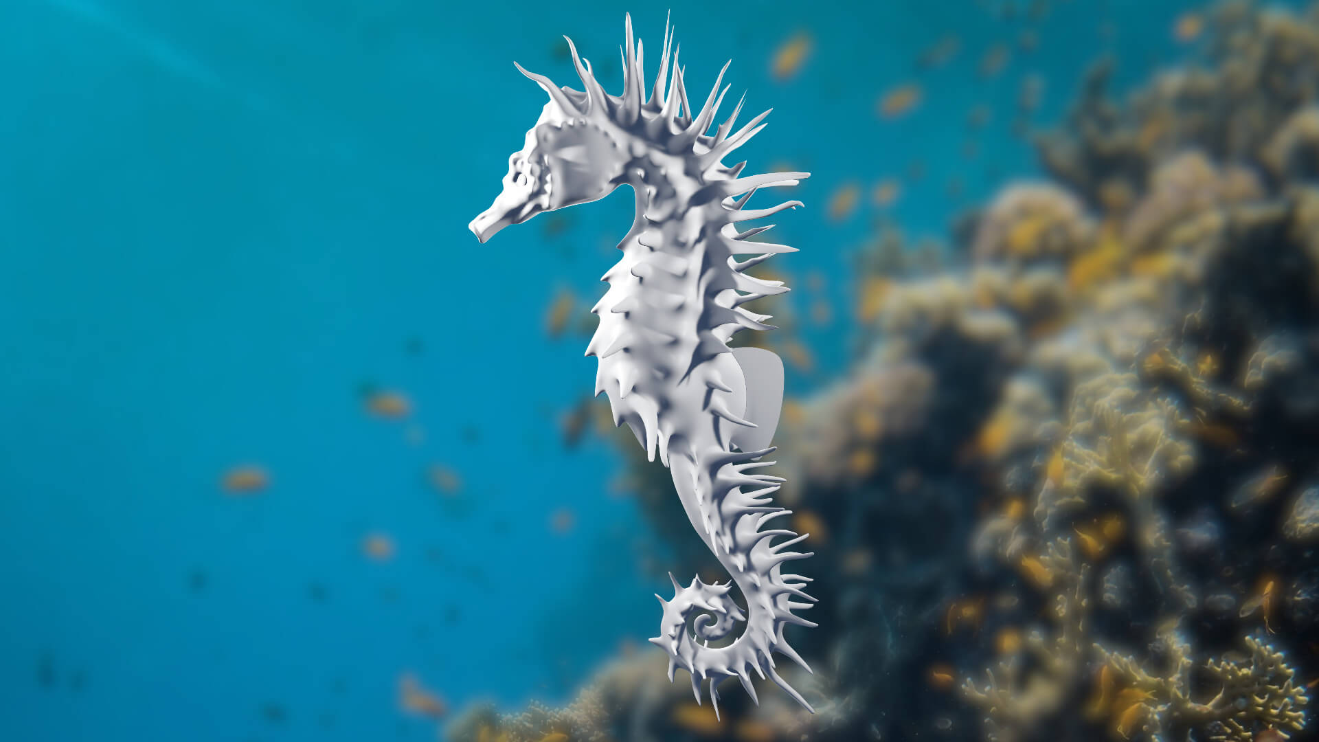 Low Poly Seahorse Pack - 3D Model by Pig Scales Studio