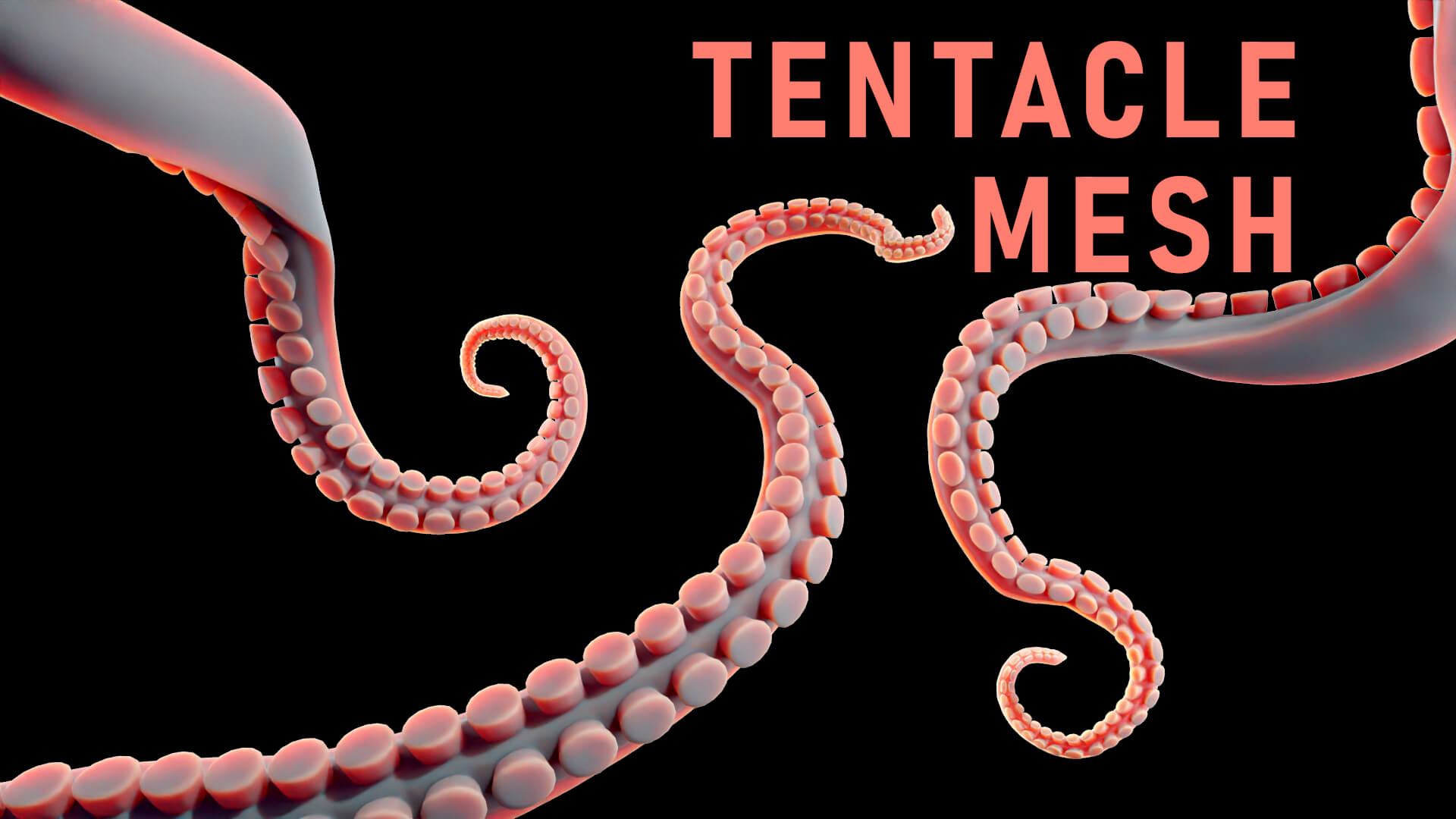 Rigged Tentacle - 3D Model by Pig Scales Studio