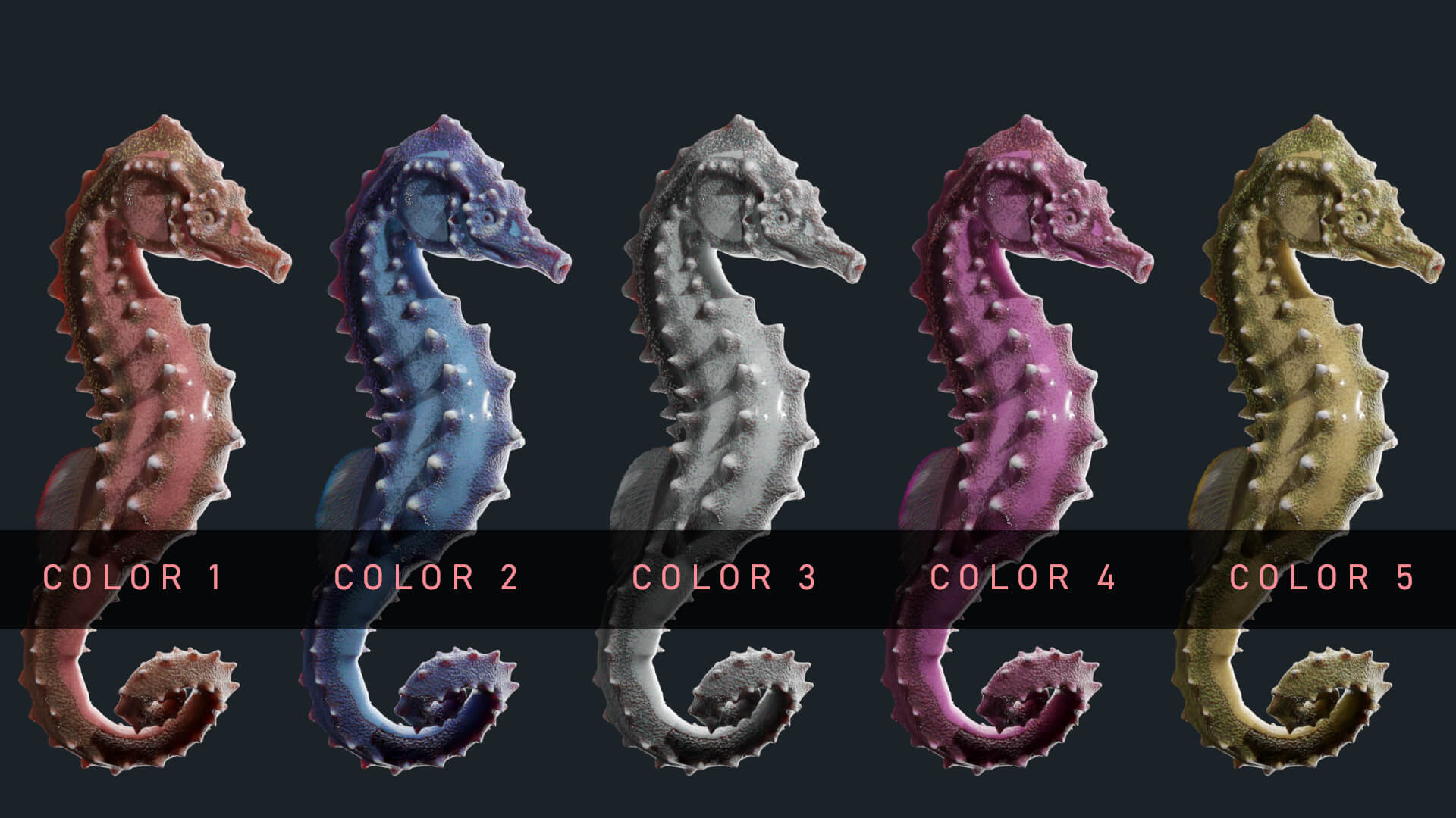 Game Ready Seahorse - 3D Model by Pig Scales Studio