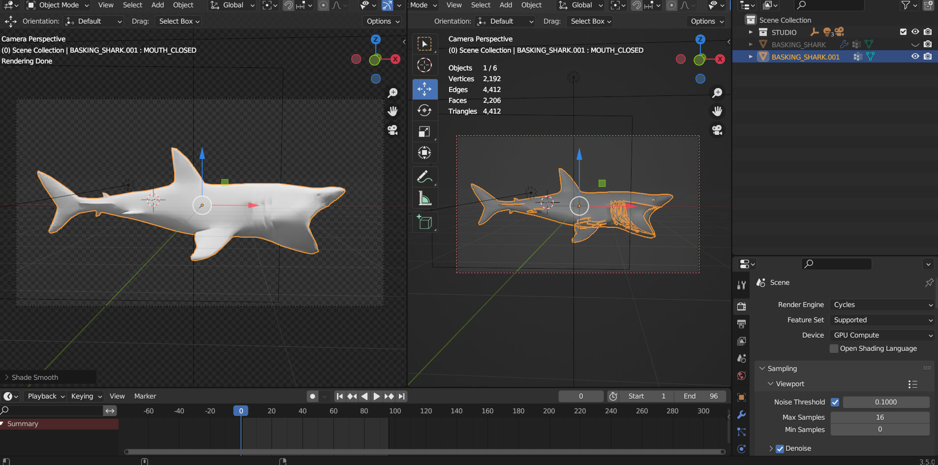 Shark Base Mesh Pack - 3D Model by Pig Scales Studio