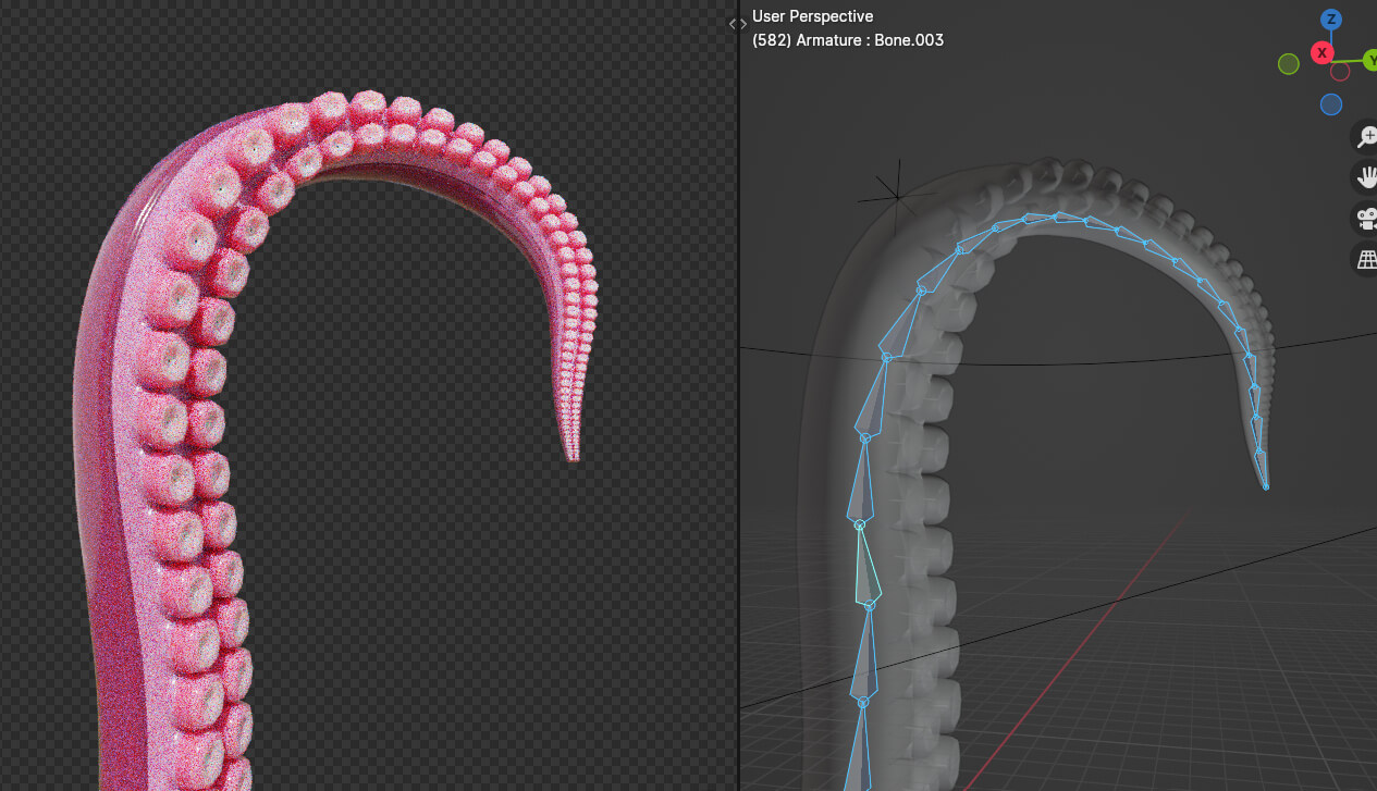 Tentacle Generator - 3D Software or Plug-In by Pig Scales Studio