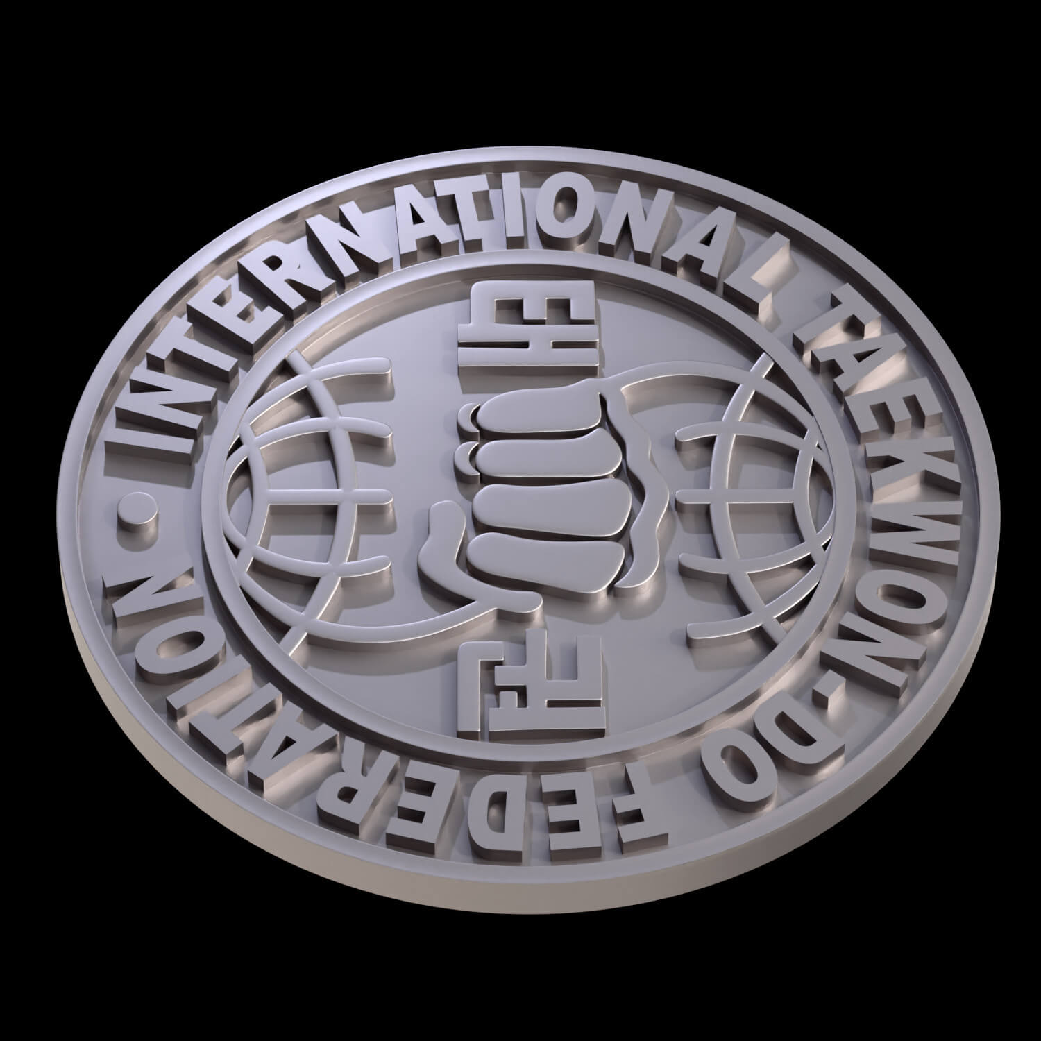International Taekwon-Do Federation Logo 3D Print Model by pililpchenko