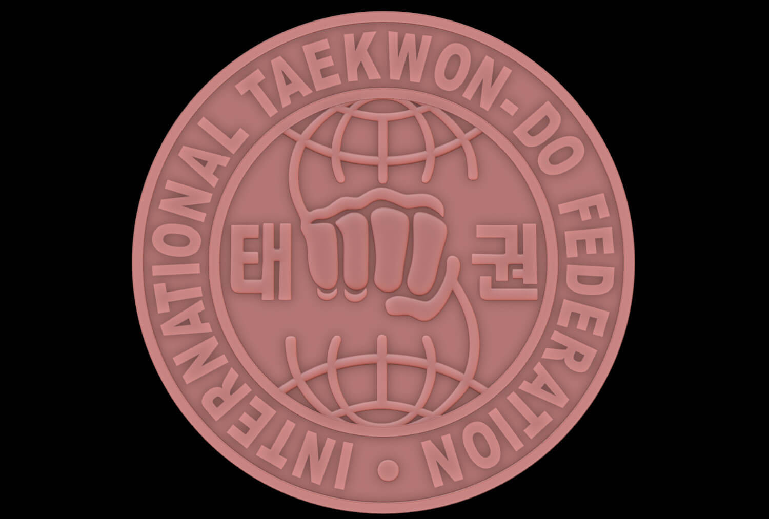 International Taekwon-Do Federation Logo 3D Print Model by pililpchenko
