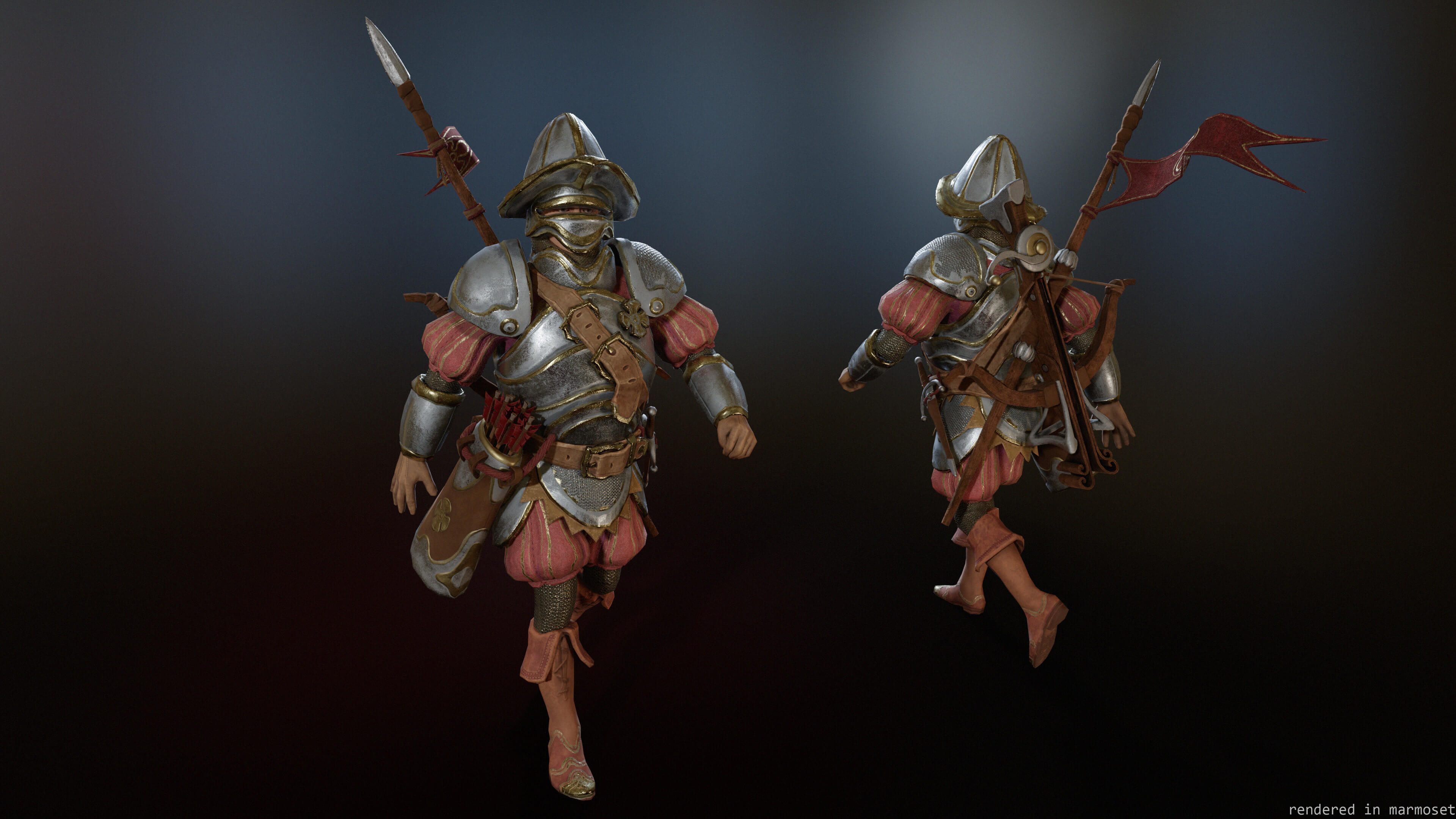 Crossbowman Heavy Armored - 3D Model by pink_penguin