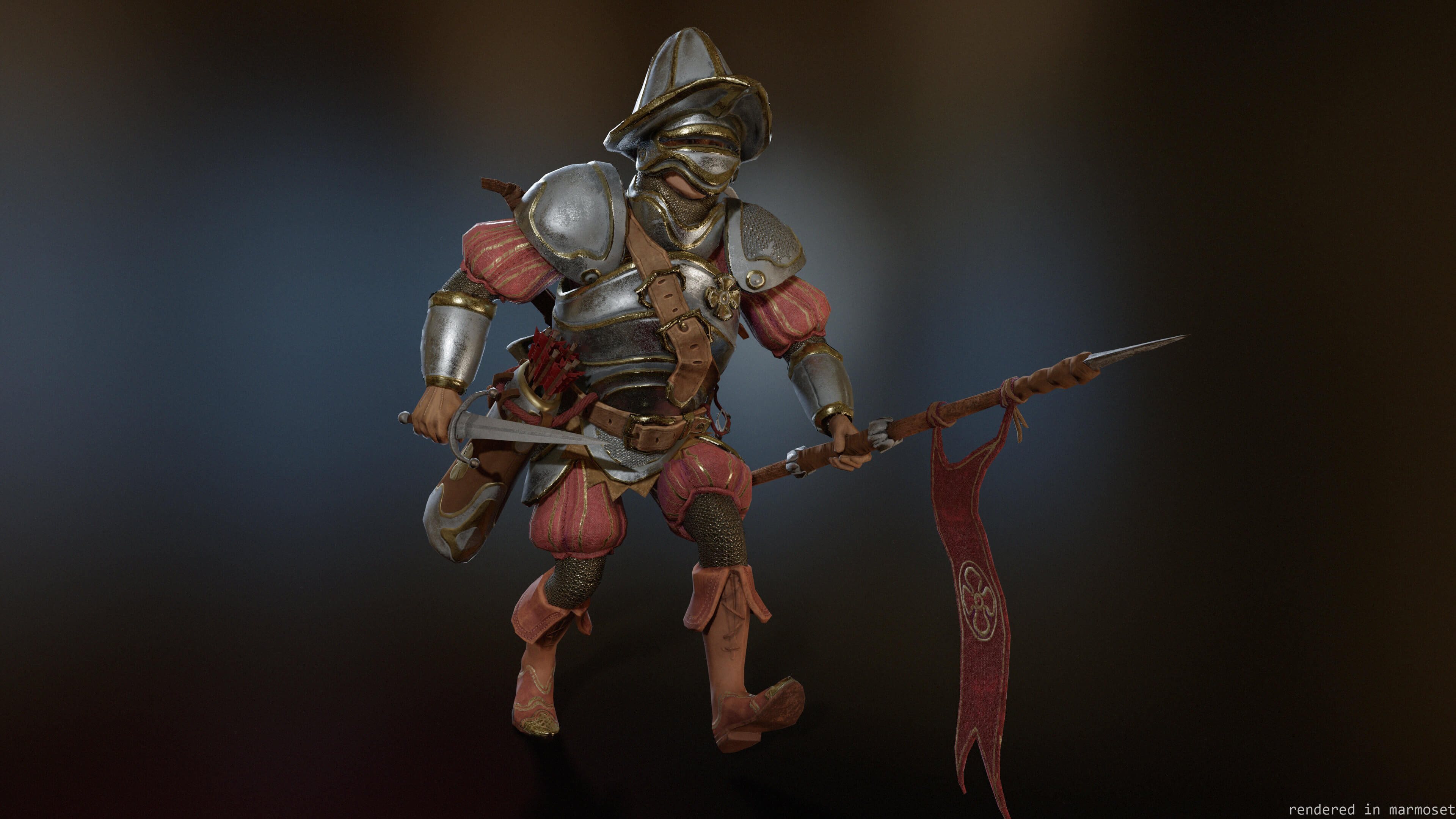 Crossbowman Heavy Armored - 3D Model by pink_penguin