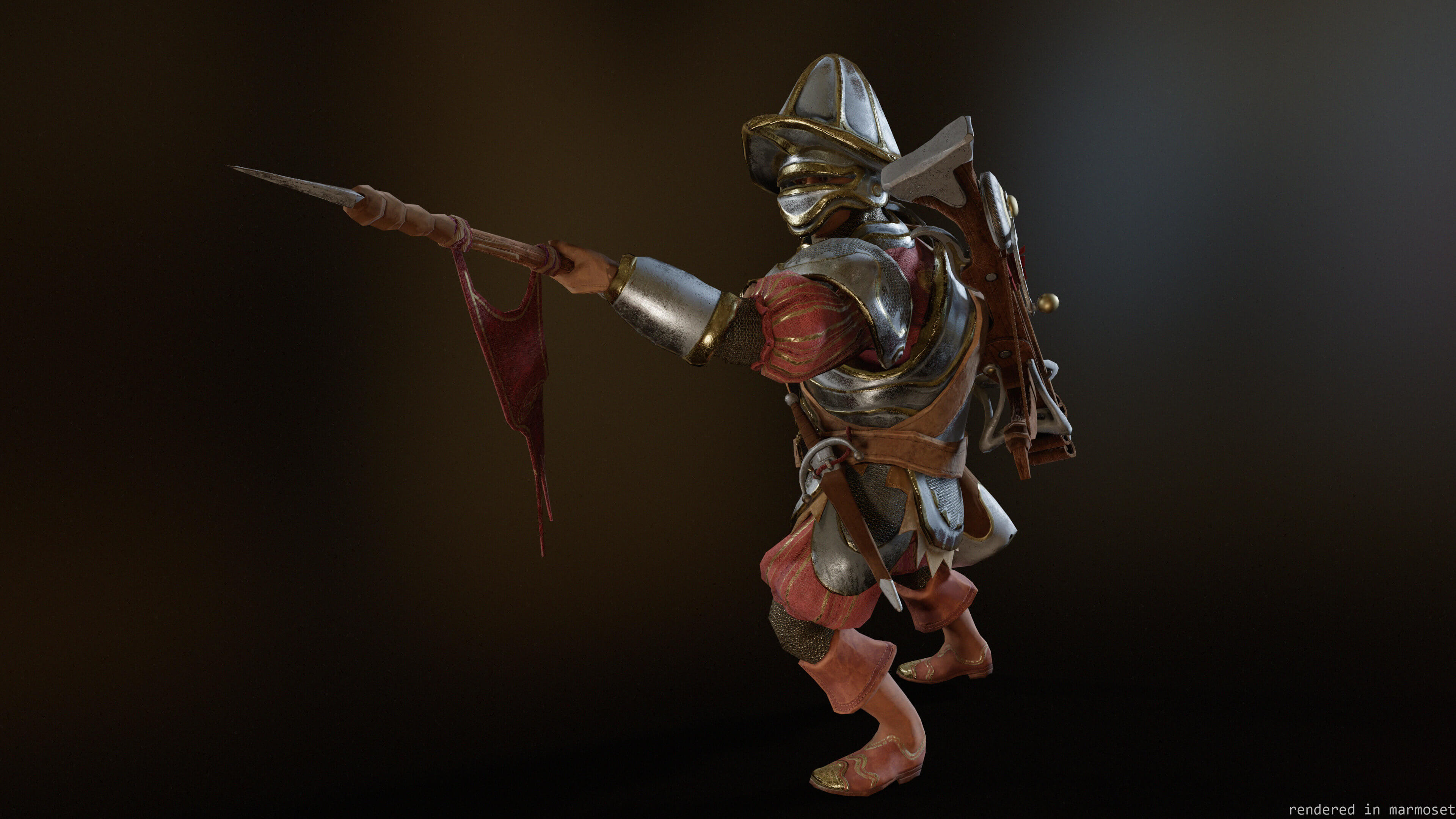 Crossbowman Heavy Armored - 3D Model by pink_penguin