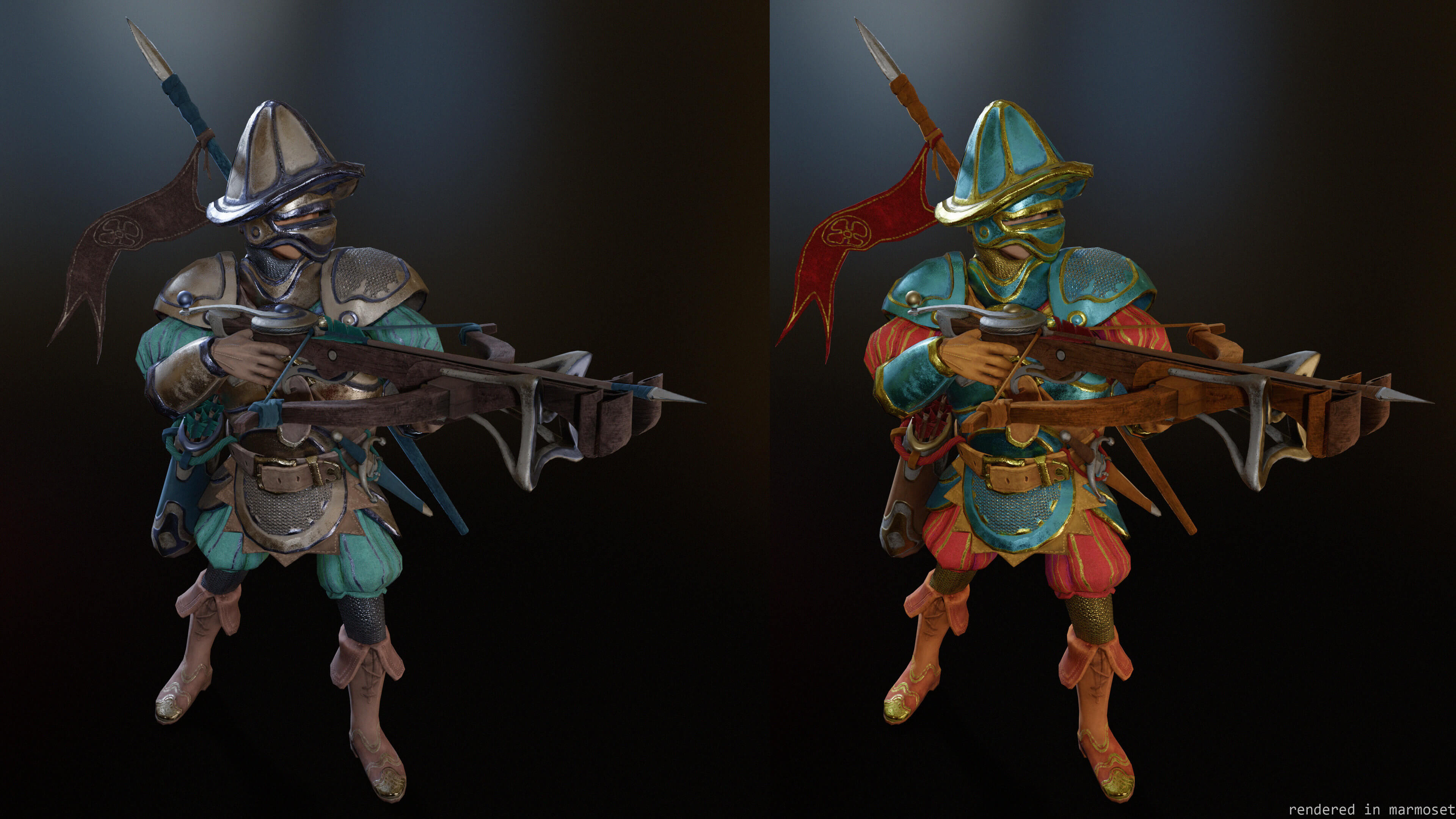 Crossbowman Heavy Armored - 3D Model by pink_penguin