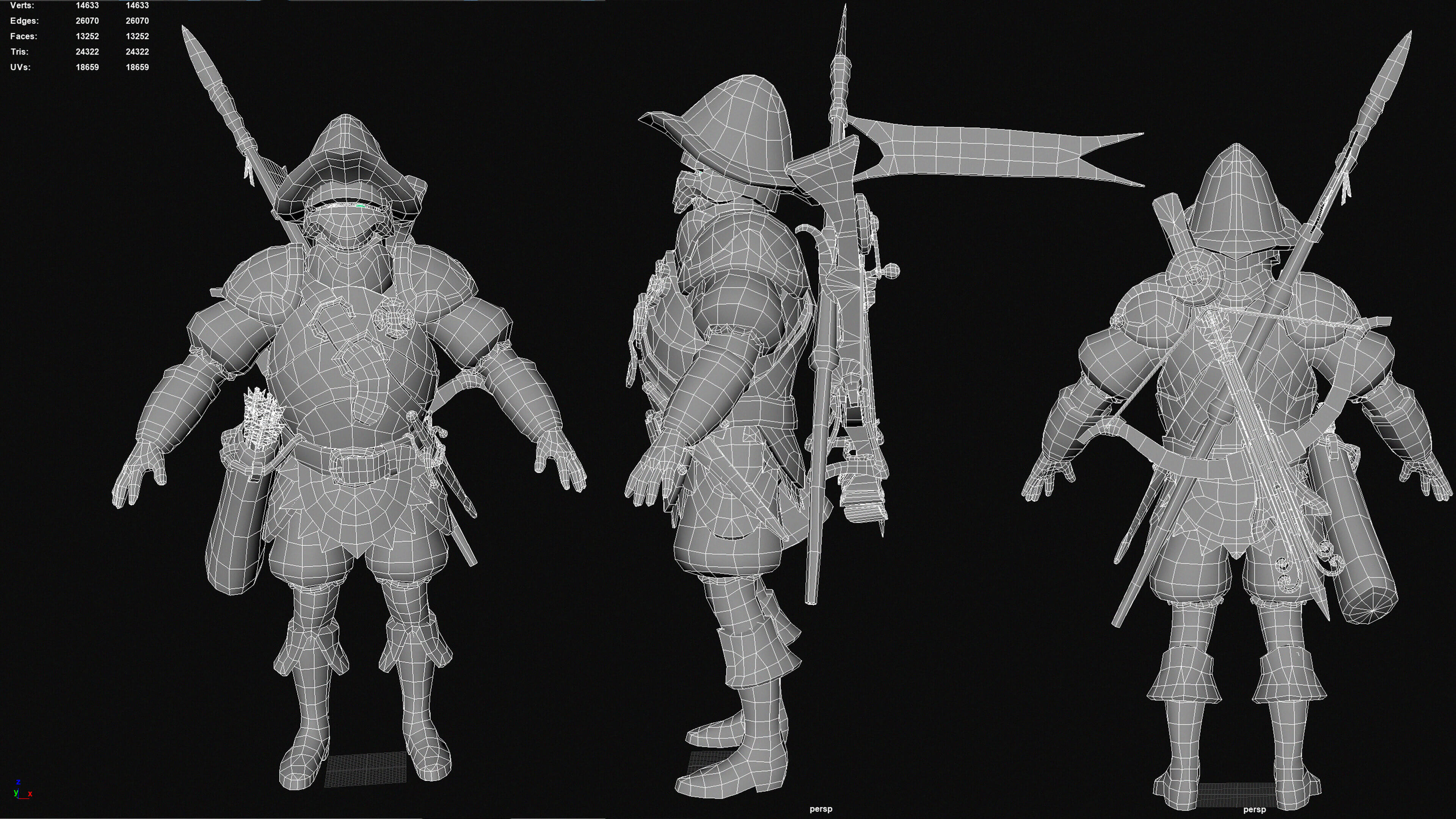 Crossbowman Heavy Armored - 3D Model by pink_penguin