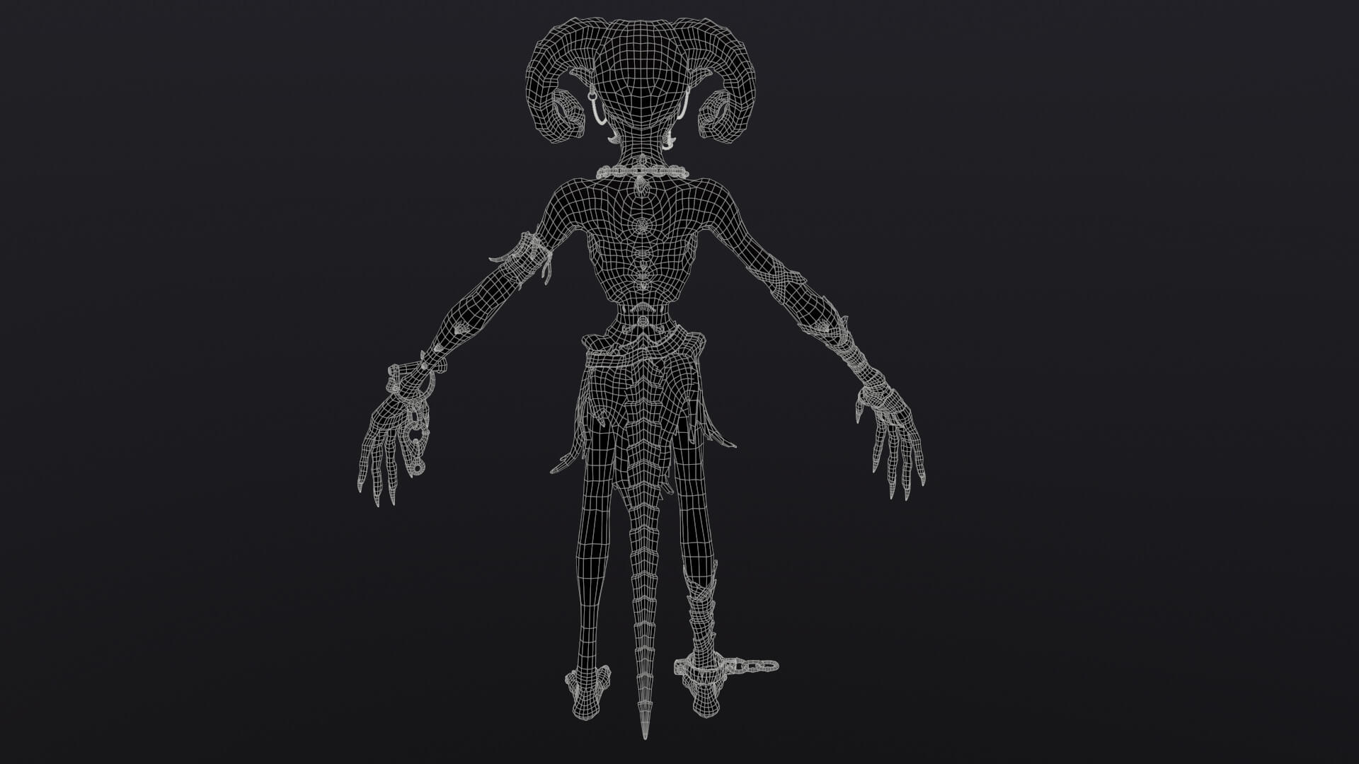 An Exhausted Devil - 3D Model by pink_penguin