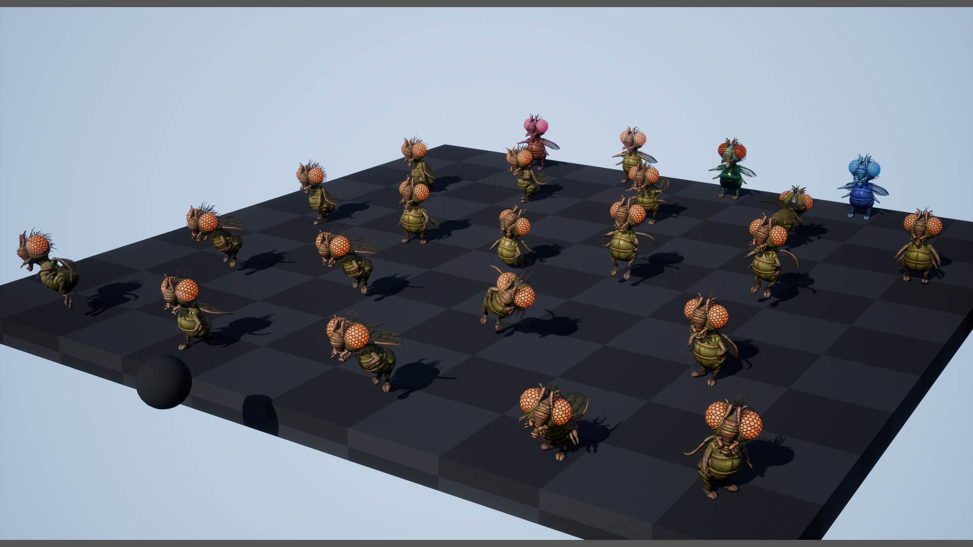 Flying Cartoon Fly - 3D Model by pink_penguin