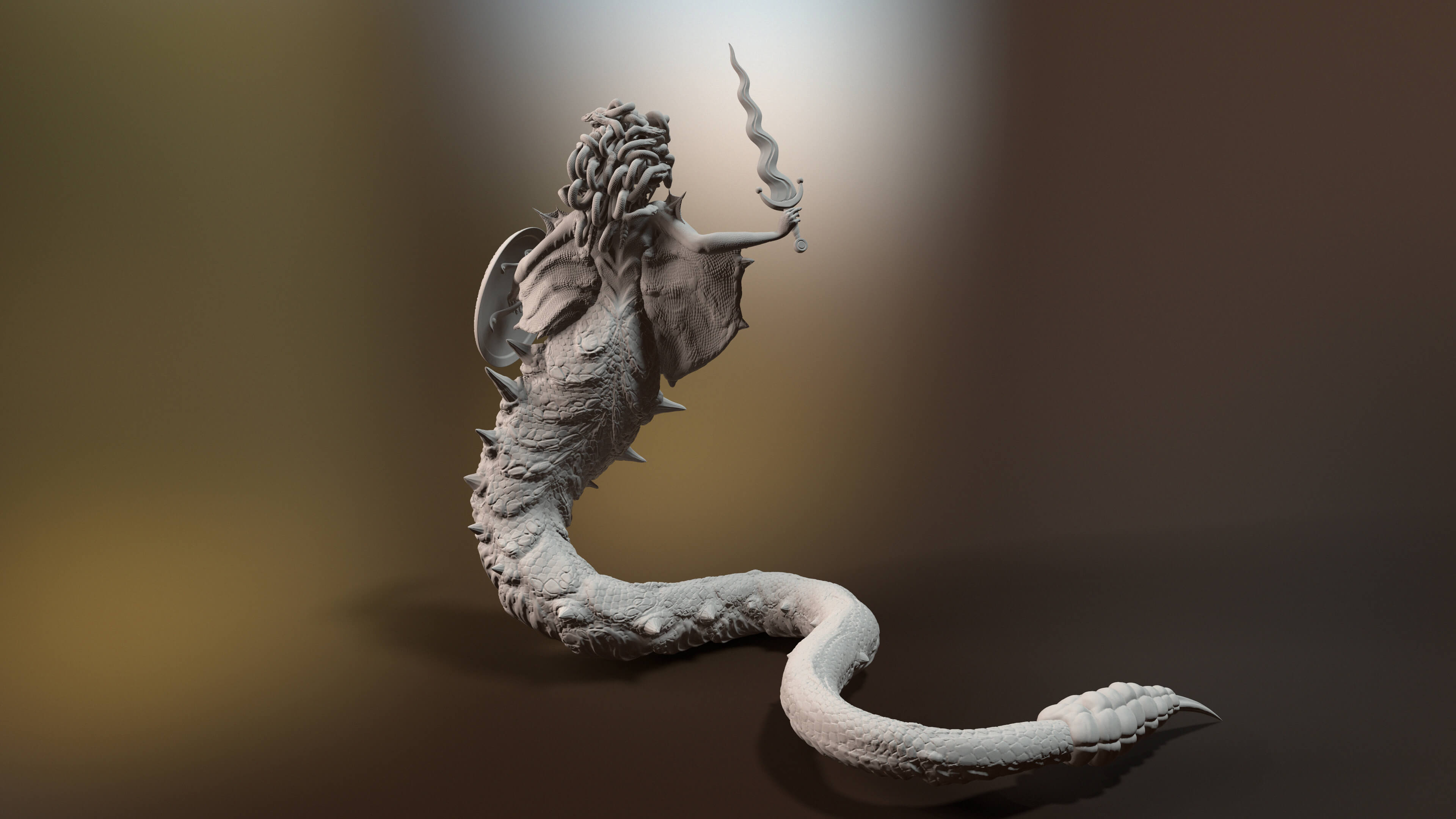 Gorgon Medusa 3D Print 4 Pose by pink_penguin