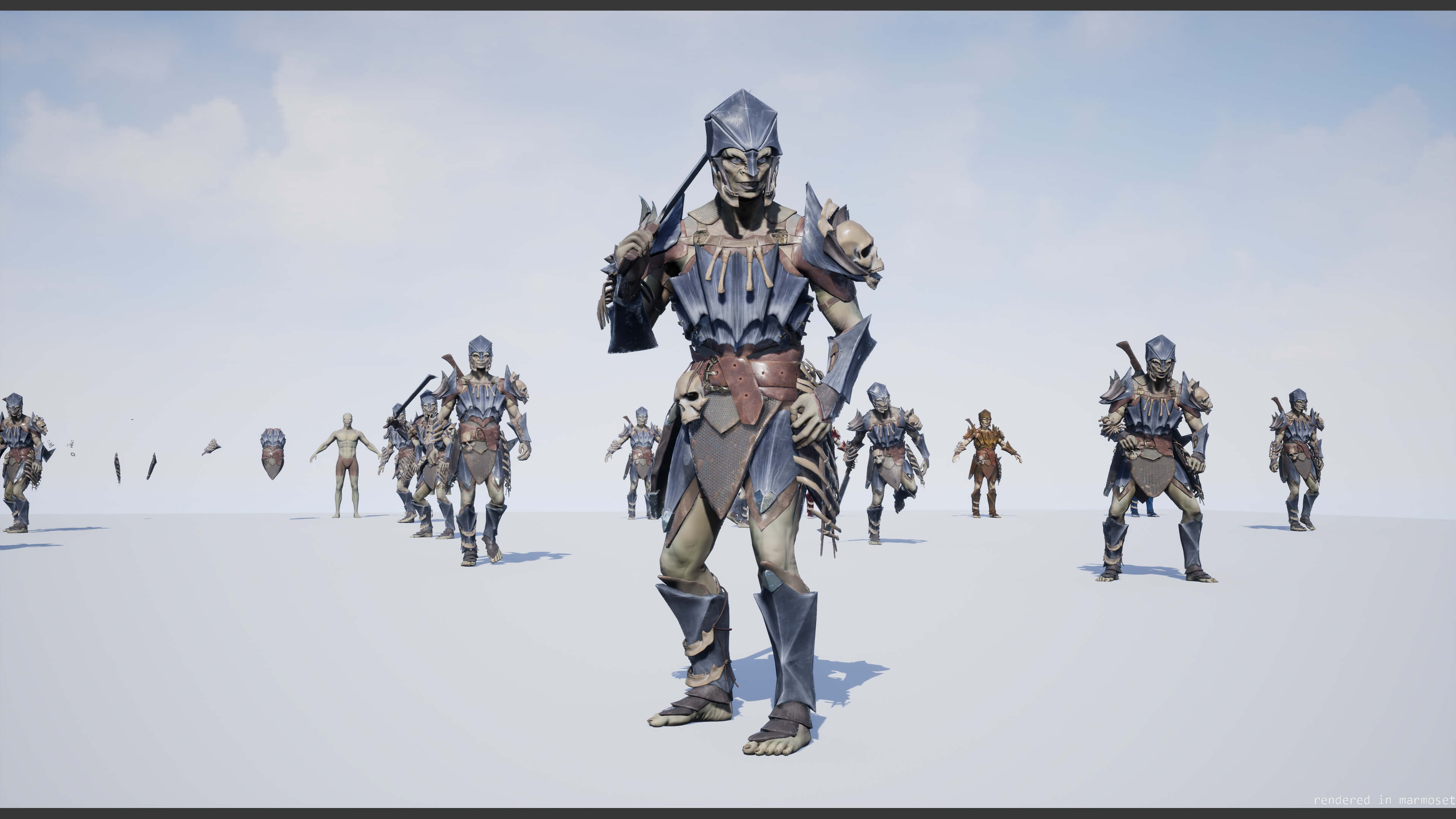 Orc Armored With Sword - 3D Model by pink_penguin