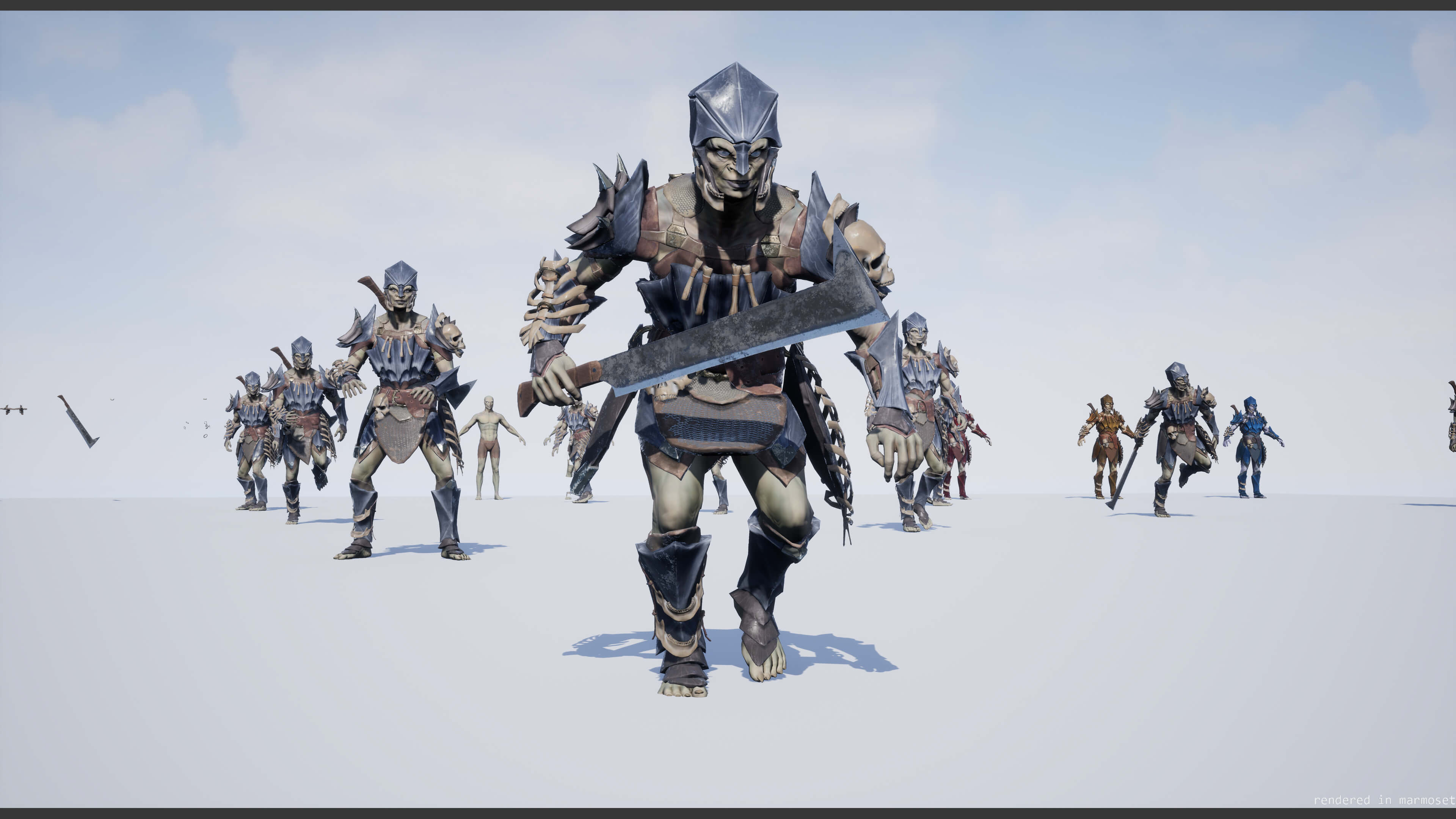 Orc Armored With Sword - 3D Model by pink_penguin