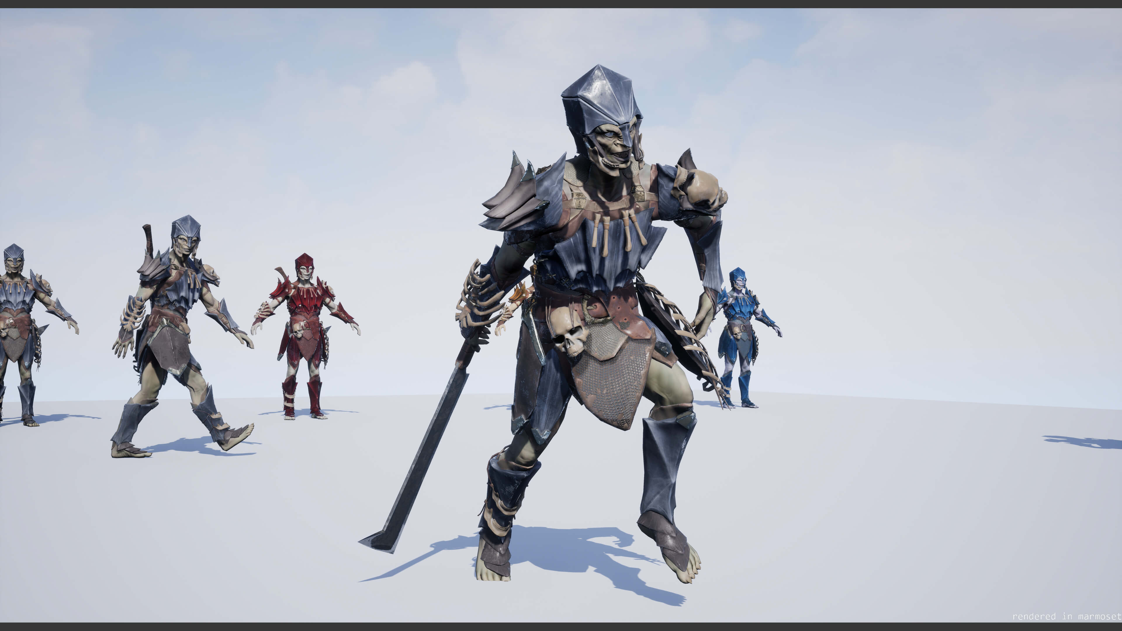 Orc Armored With Sword - 3D Model by pink_penguin