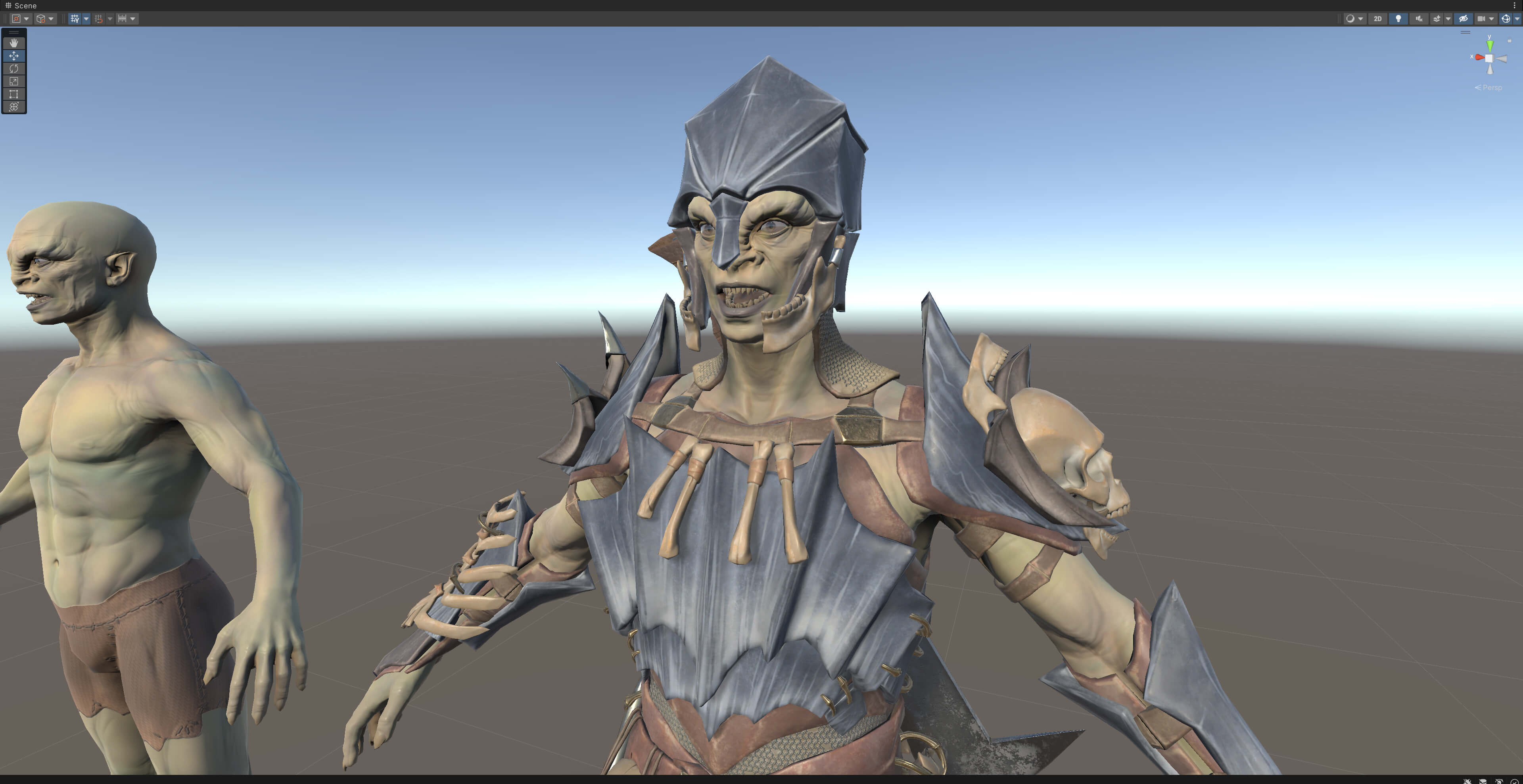 Orc Armored With Sword - 3D Model by pink_penguin