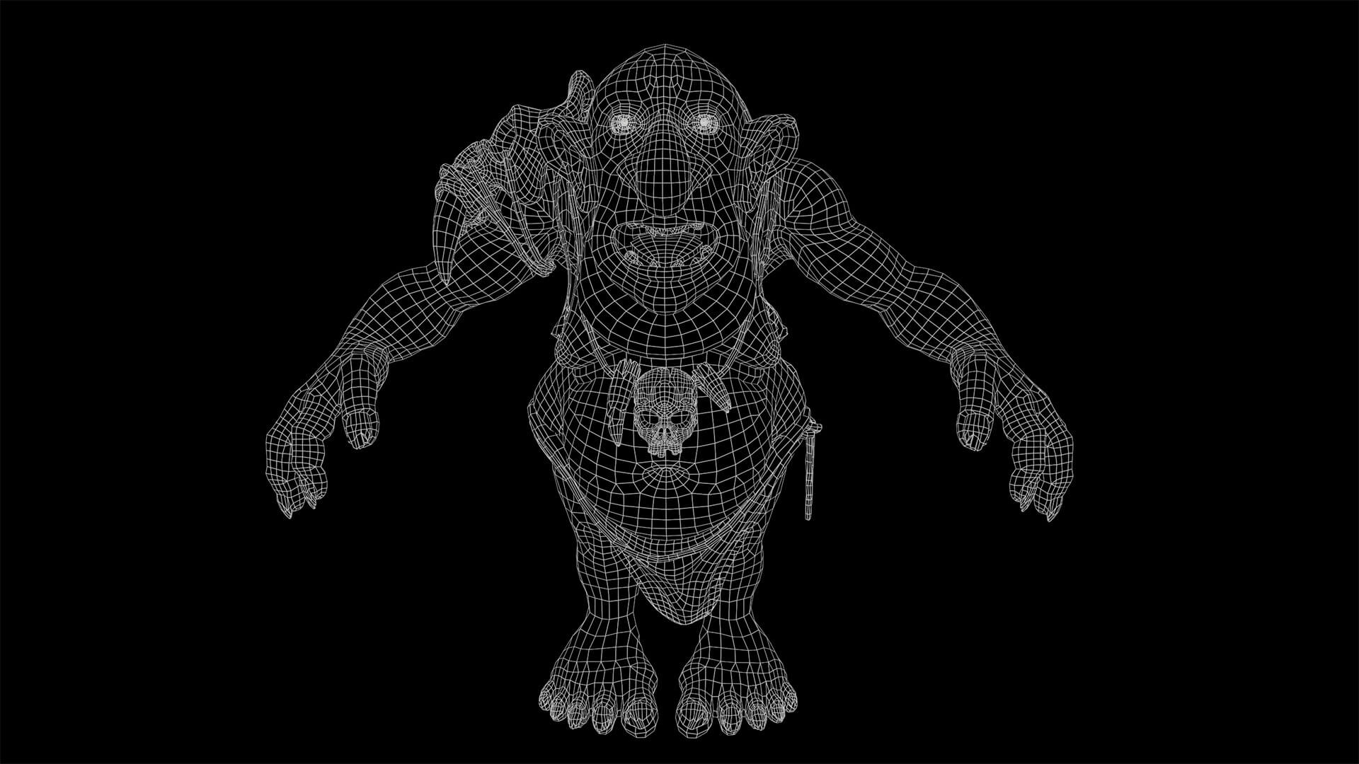 Humpback Troll - 3D Model by pink_penguin